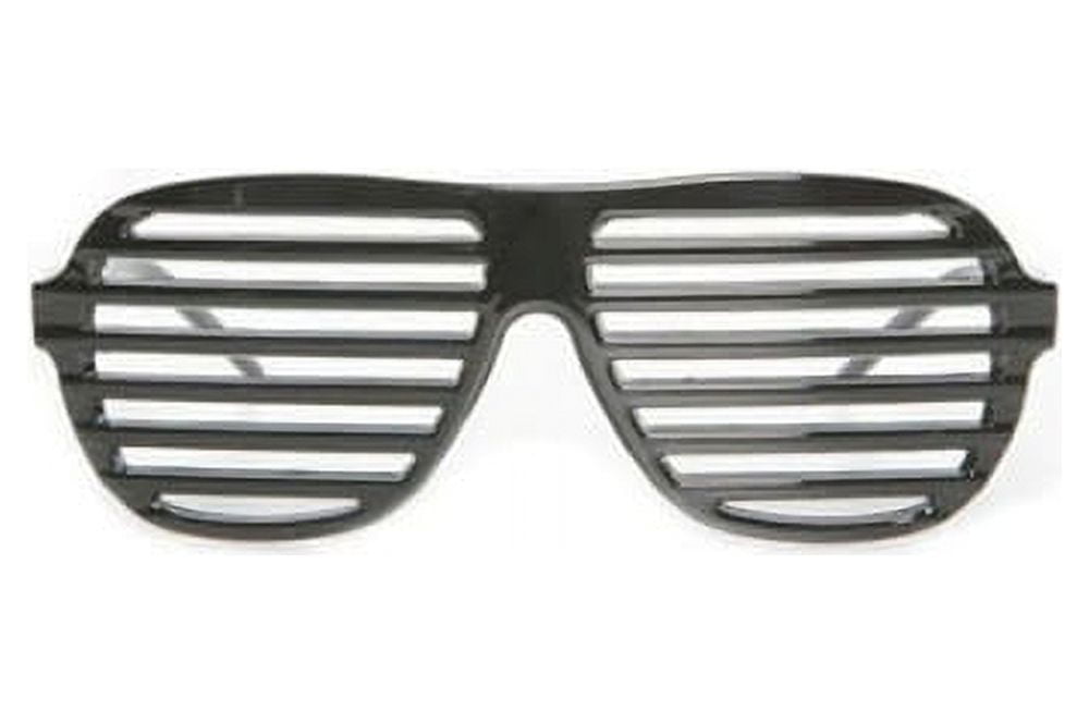 Black Slotted Shades