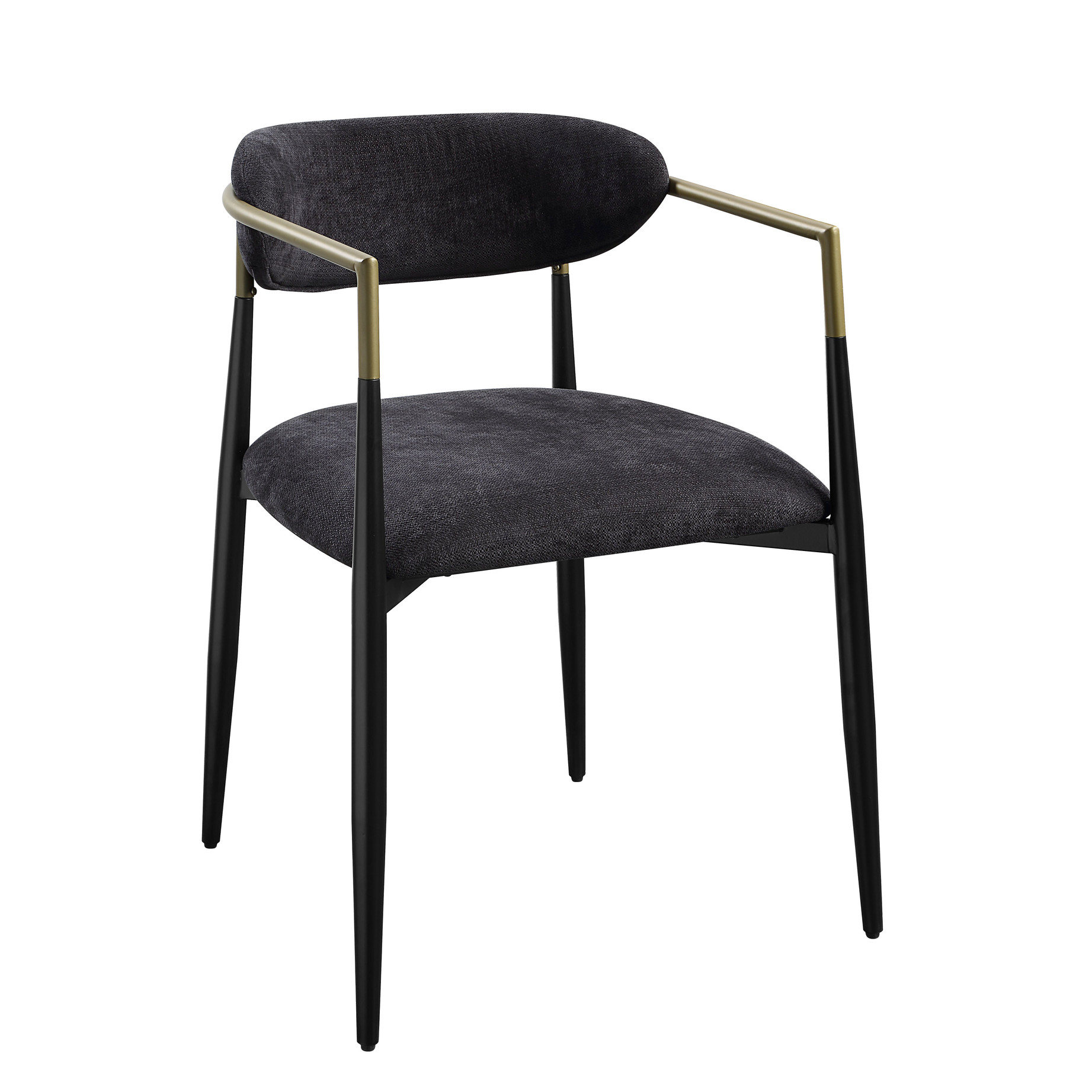 Black Side Chairs (Set of 2) | Comfortable Seating with Back Cushion ...