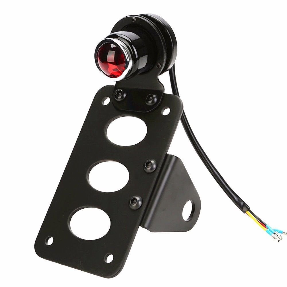 Black Side Mount Tail Light for Honda Kawasaki Suzuki Yamaha Victory ...