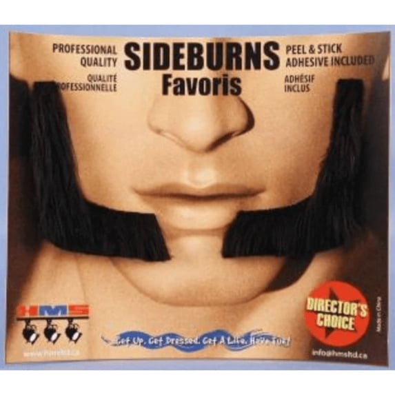 Black Sideburns - Walmart.com