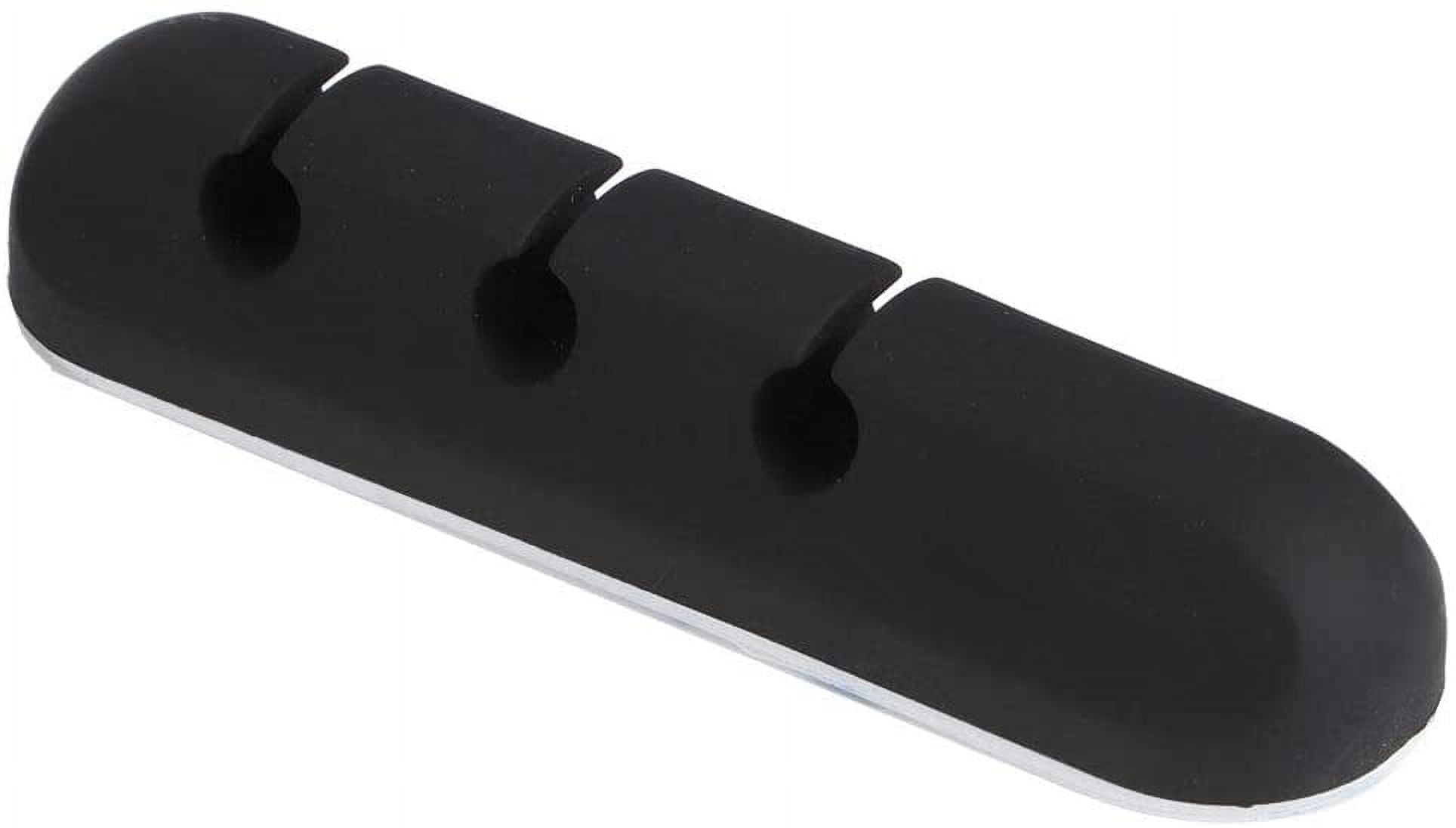 Black Silicone Cable Winder Adhesive Cable Clips Holder Silicone ...