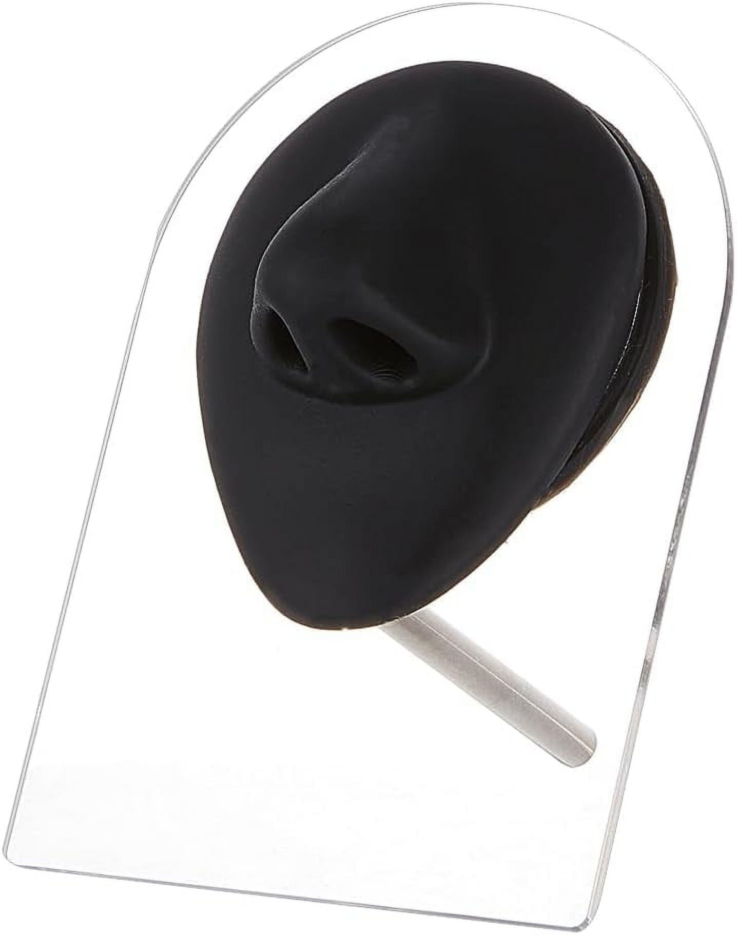 Black Silicone Nose Model with Acrylic Display Stands Soft Silicone ...