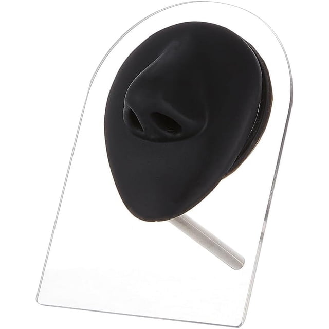 Black Silicone Nose Model with Acrylic Display Stands Soft Silicone ...