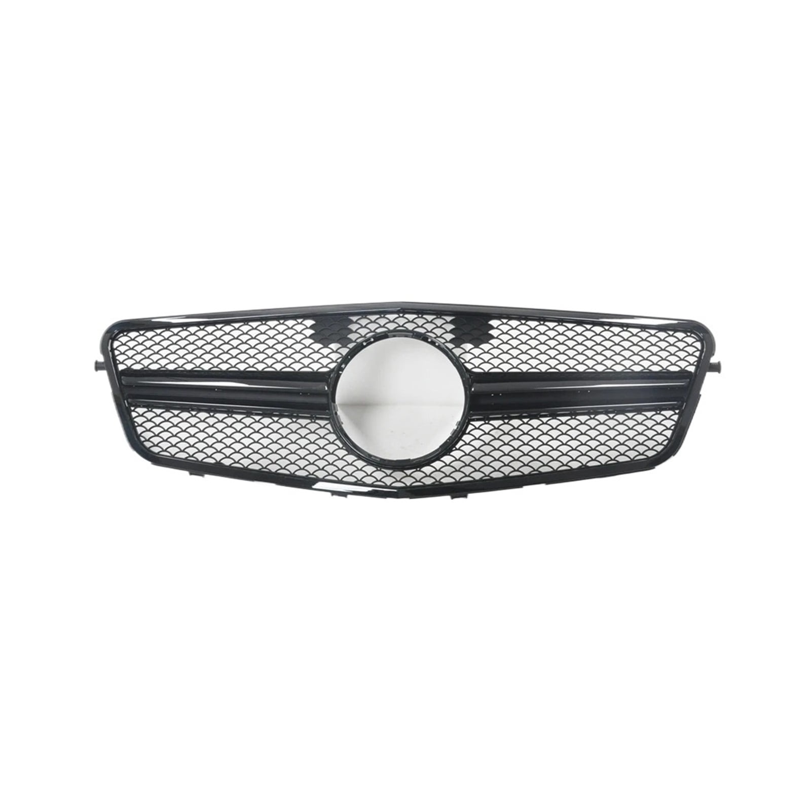 Black/Silver AMG Stlye Front Grille For Mercedes-Benz W212 E Class 2009 ...