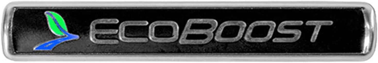 Black/Silver EcoBoost Emblem, Car Exterior Emblems, 3D Car Decals for ...