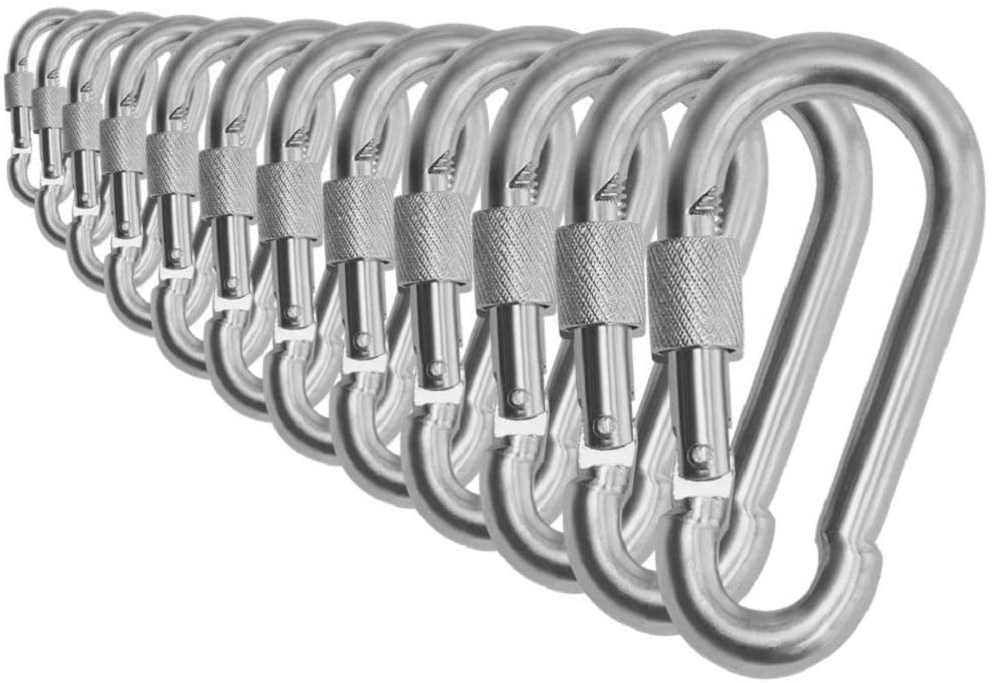 Black & Silver Heavy Duty Bushcraft Locking Thumb Screw Closure Zinc ...