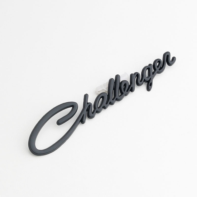 Black Silver Metal Challenger Emblem Badge Logo Styling Car Trunk ...