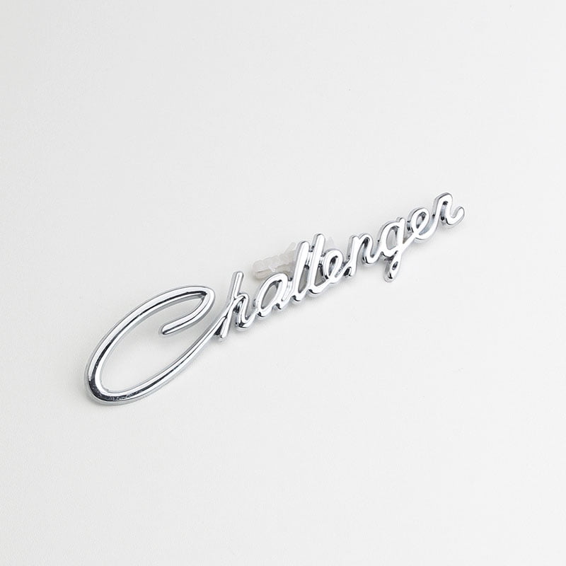 Black Silver Metal Challenger Emblem Badge Logo Styling Car Trunk ...