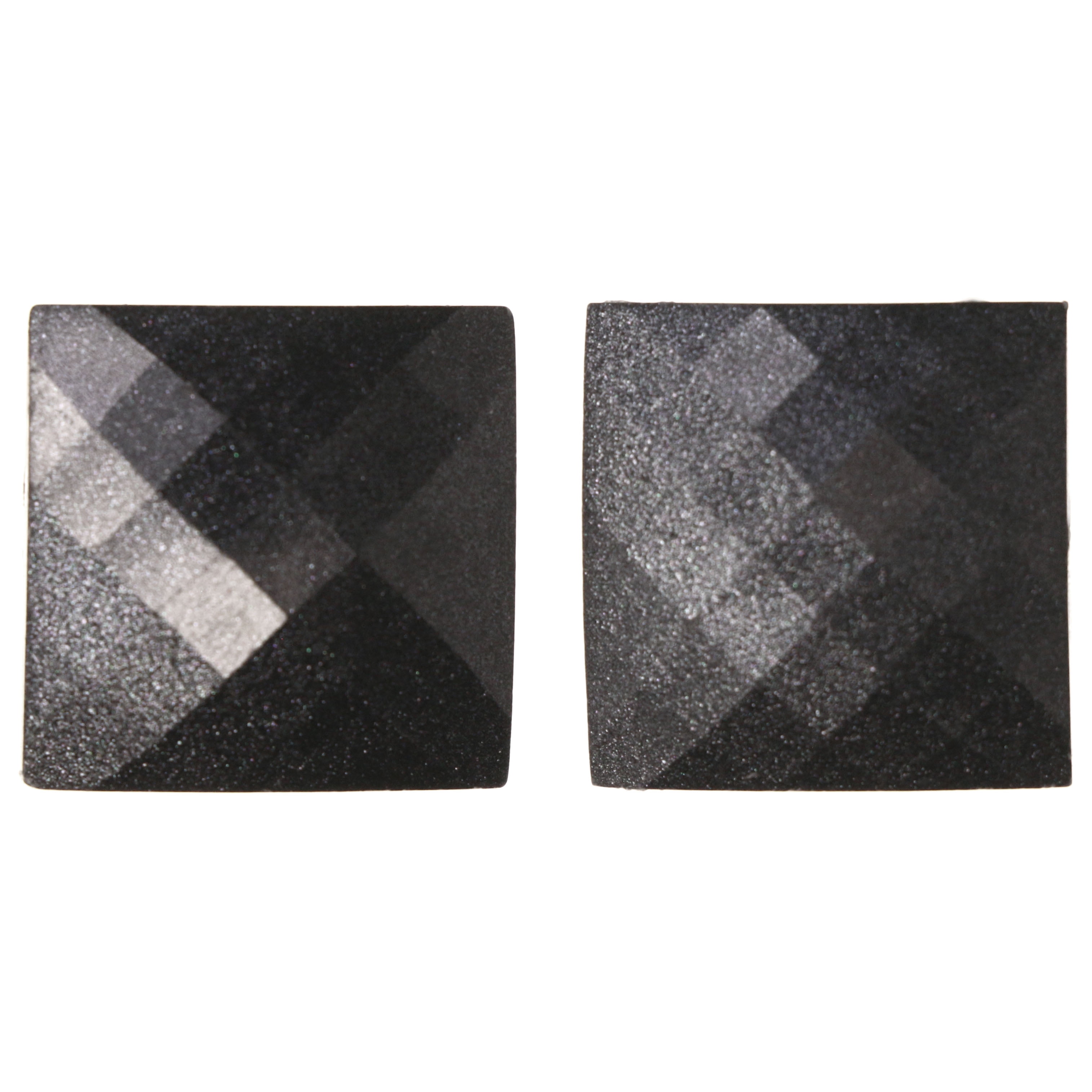 Black & Silver-Tone Colored Acrylic Stud-Earrings #LQE3884 - Walmart.com