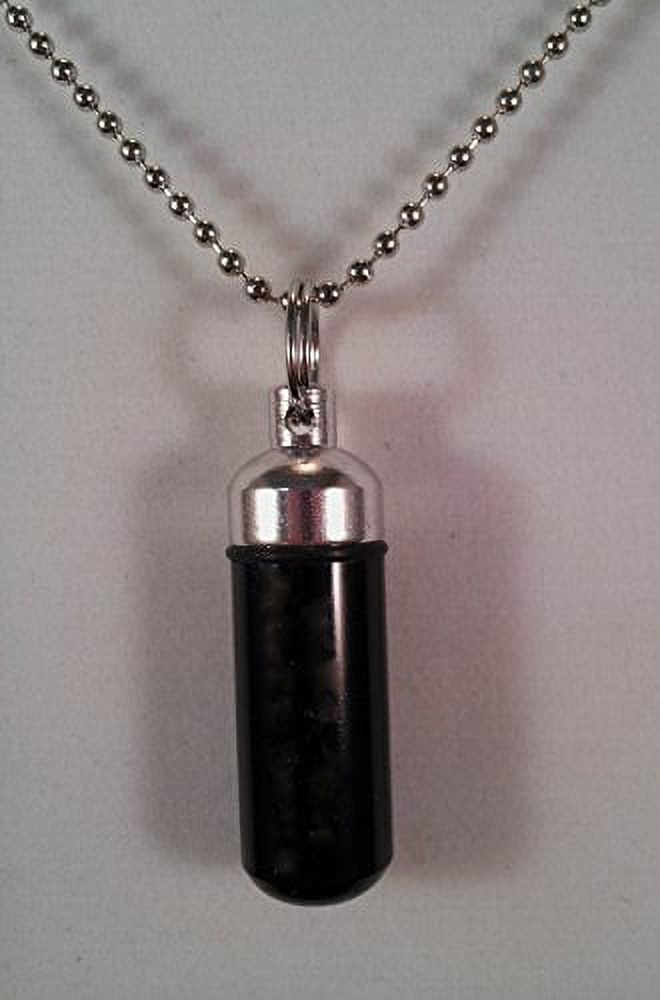 Black/Silver Two-Tone POCKET STASH KEYCHAIN - Waterproof Airtight ...
