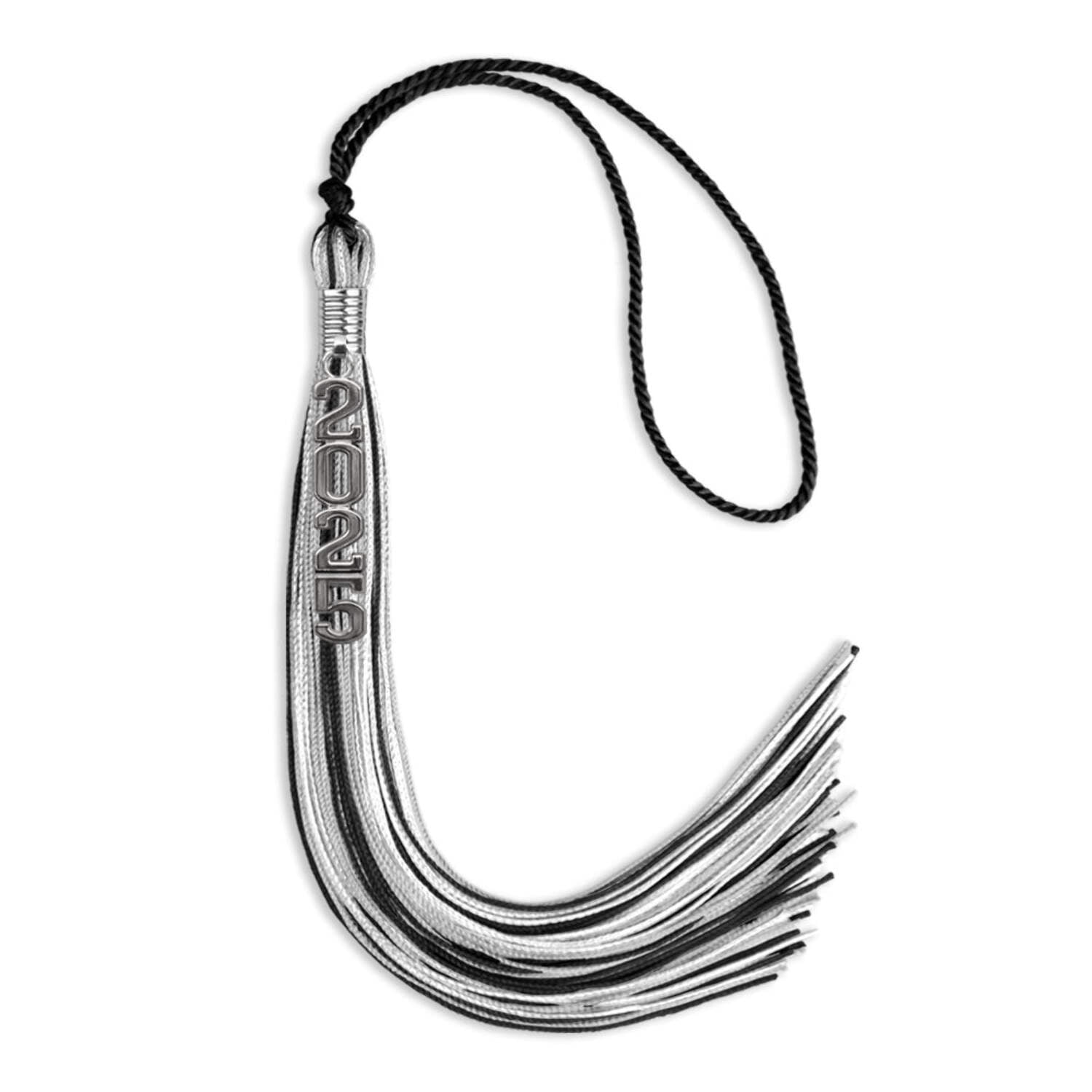 Endea Graduation Black/Silver/White Mixed Color Graduation Tassel with ...