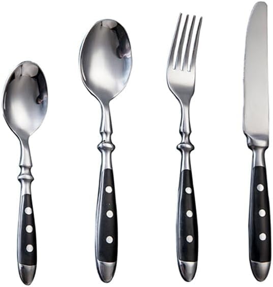 Black Silverware Set, Black Flatware Set, Food Grade Stainless Steel ...