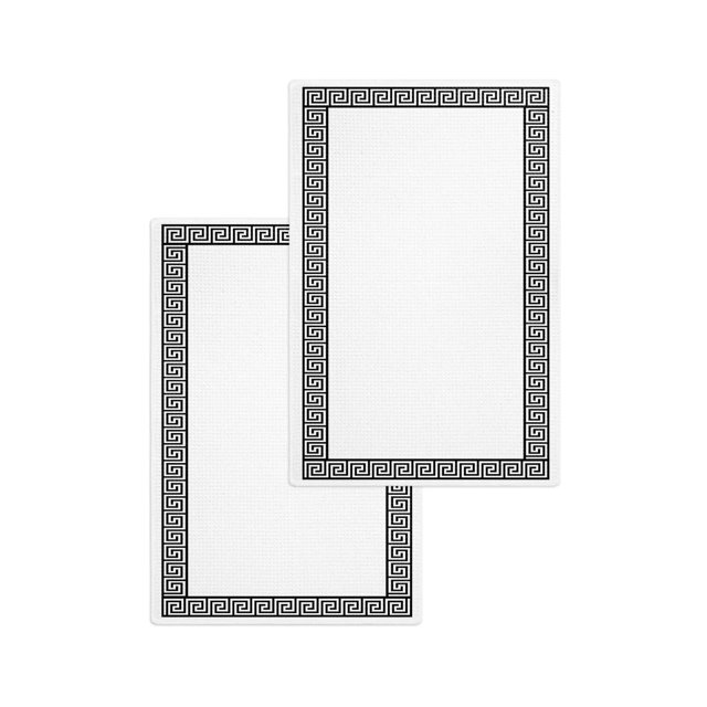 Black Simple Chinese Pattern Absorbent Rag Kitchen Cleaning Cloth Dish ...