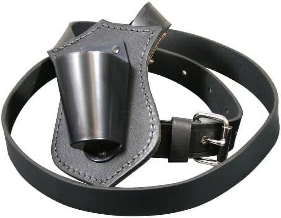 Black Single Leather Sling Carrying Belt Color Guard Parade Flagpole ...