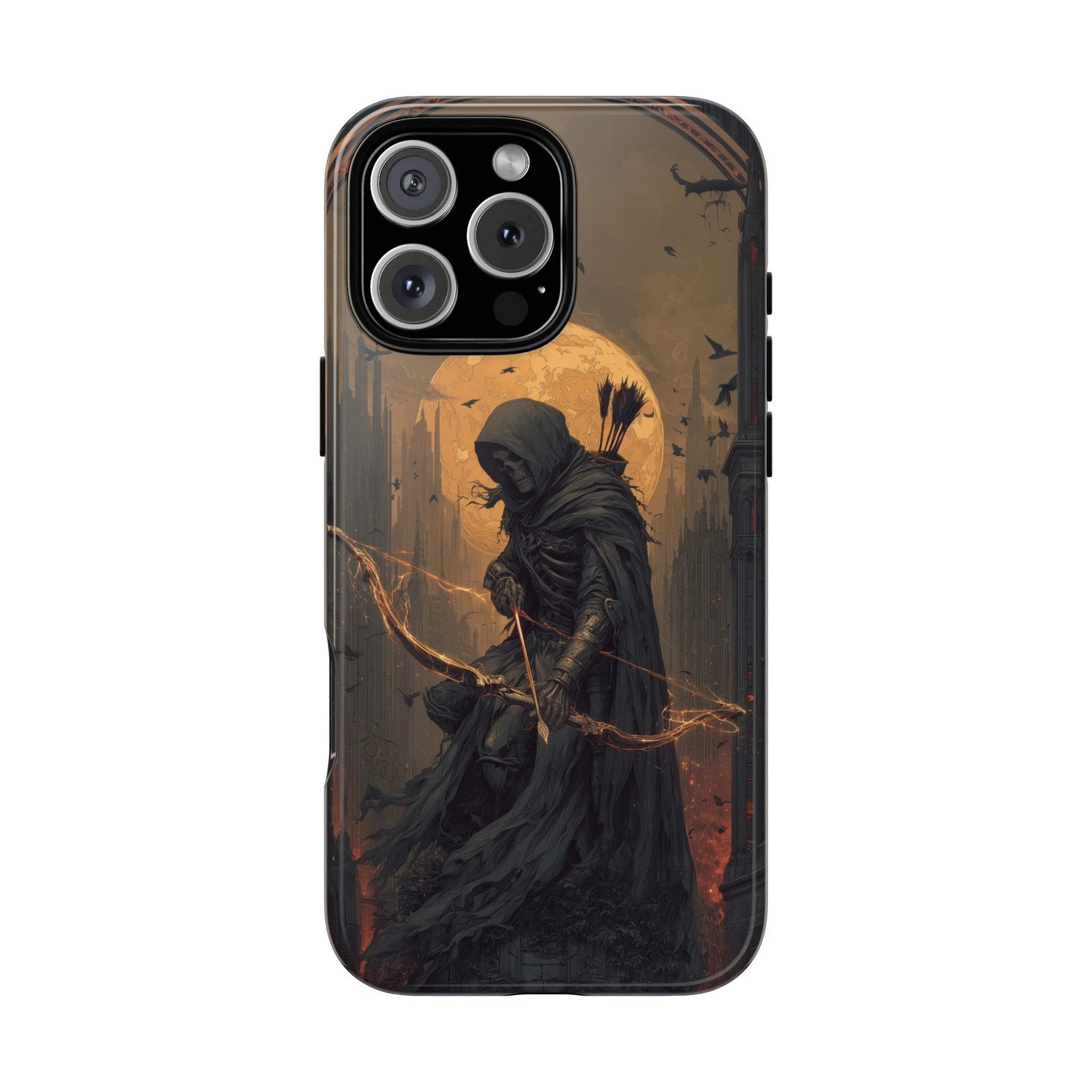 Black Skeleton Archer Phone Case for iPhone 17 to 11 Pro Max - Walmart.com