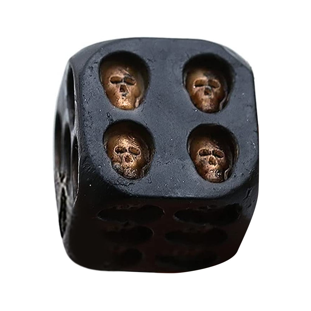 Black Skull Dice | 1/5Pcs Skull Dice Cube Dice Halloween Dice ...