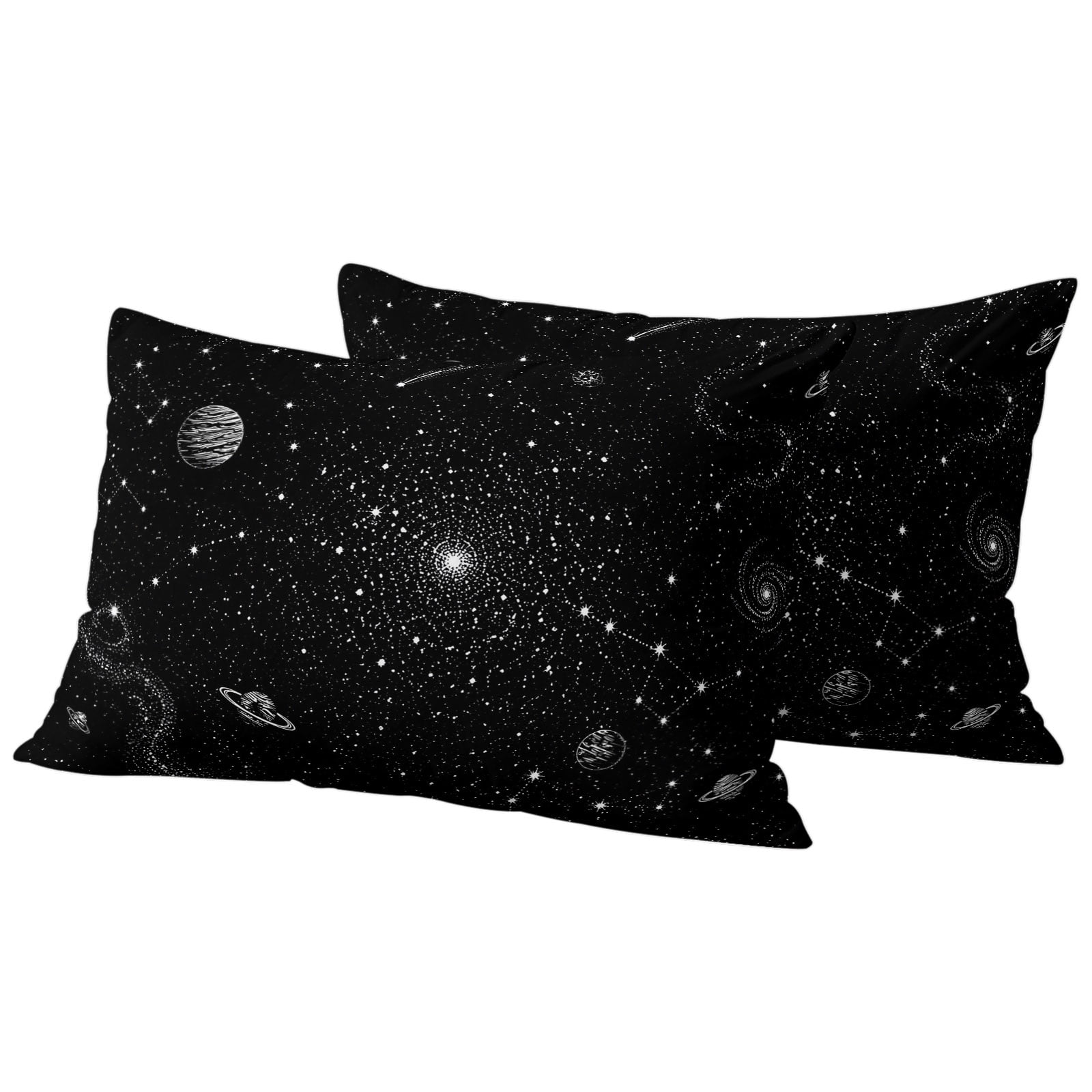 Black Sky Outdoor Waterproof Pillow Covers, Astronomy Night Starry Sky ...