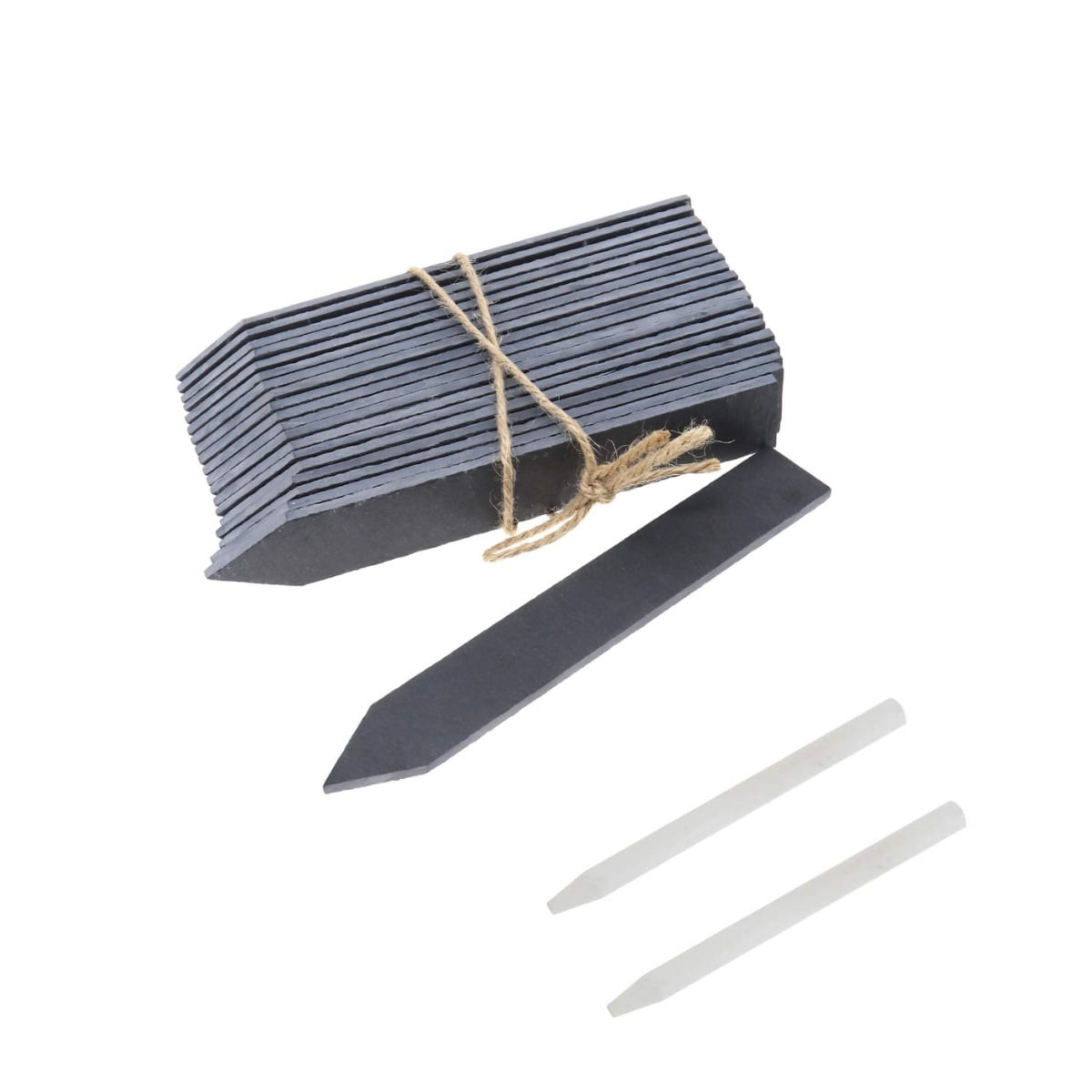 Black Slate Stone Plant Labels,1x5.9In Markers Blackboard Garden Plant ...