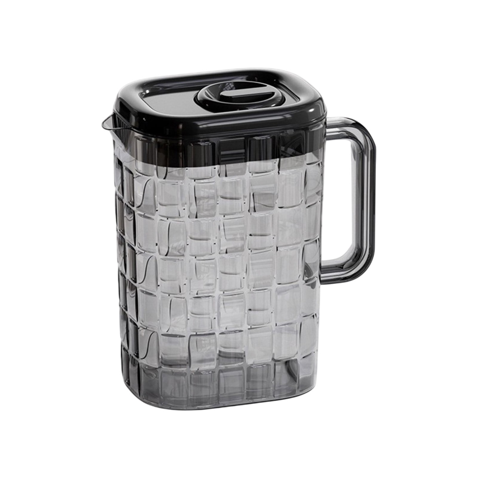 Black Sleek 2L Water Pitcher Non-Slip Base Leakproof Design For ...