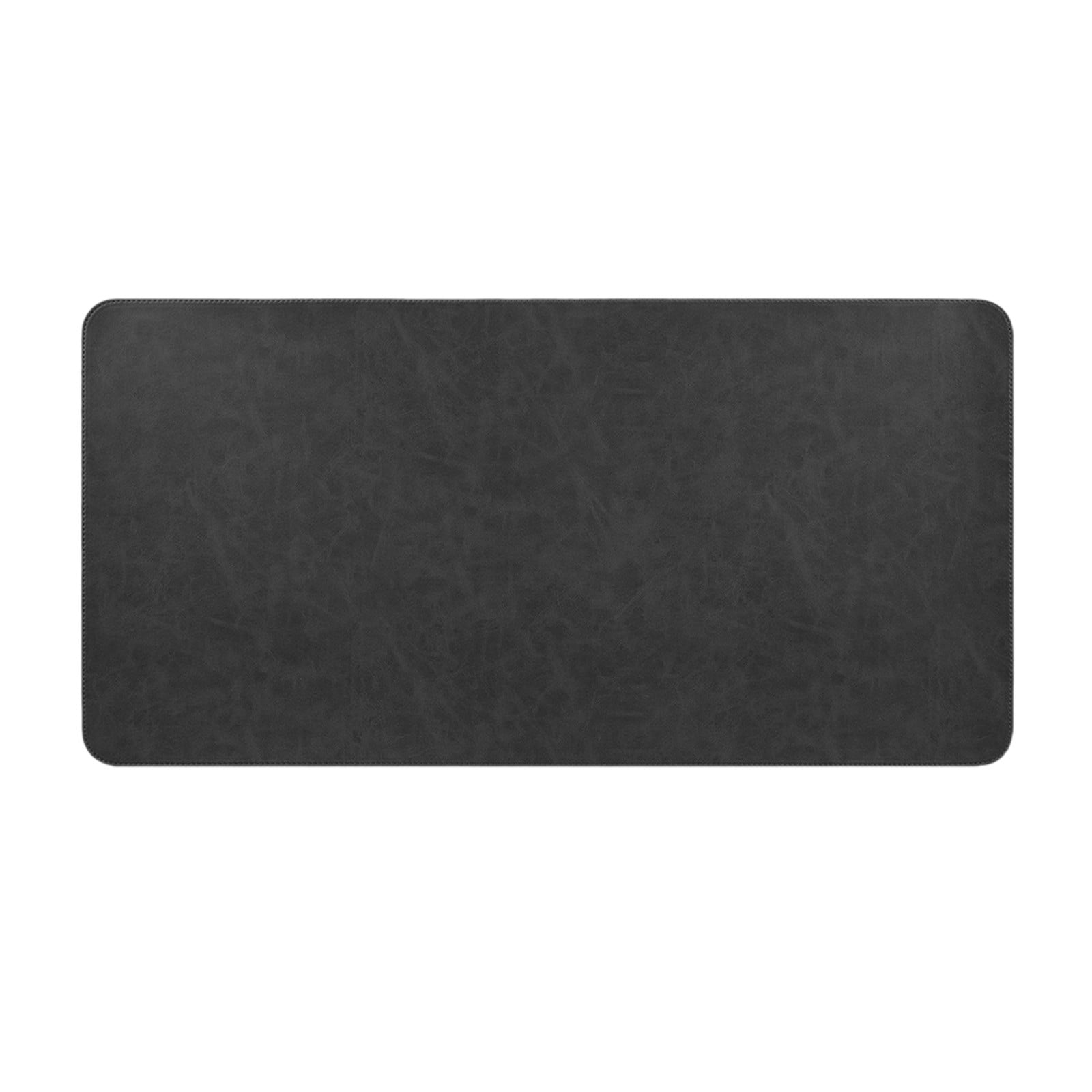 Black Sleek Professional Desk Mat Smooth Pu Leather Surface Non-Slip ...