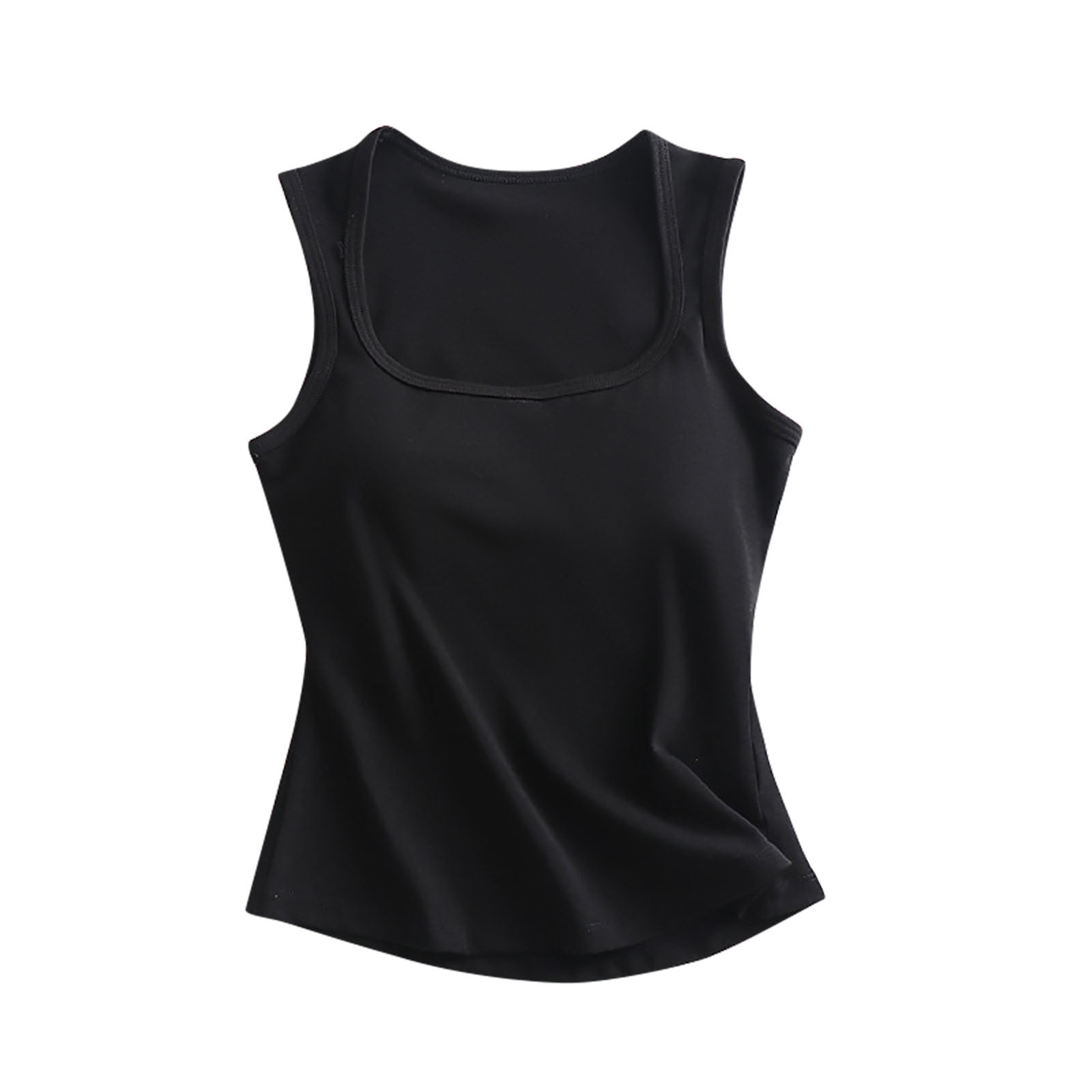 Black Sleeveless Spaghetti Strap Tops for Women Winter Fall Camisole ...