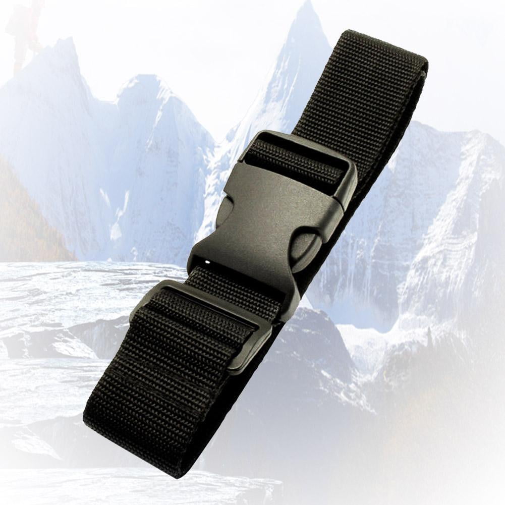 Black Small Travel Luggage Straps Short Adjustable Suitcase Belt Buckle ...