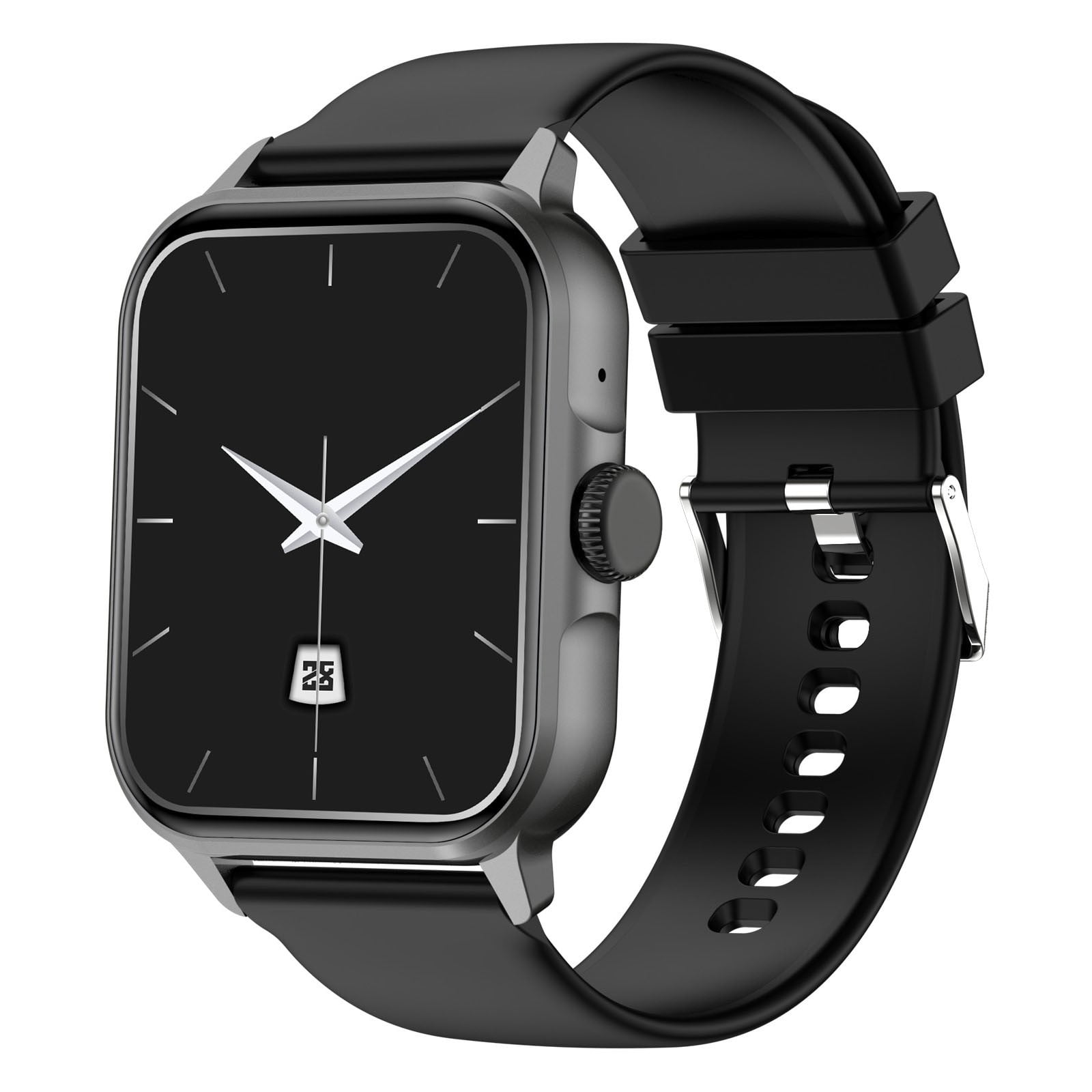 Black Smart Fitness Watch With 1.75 Inch Display Bluetooth Connectivity ...