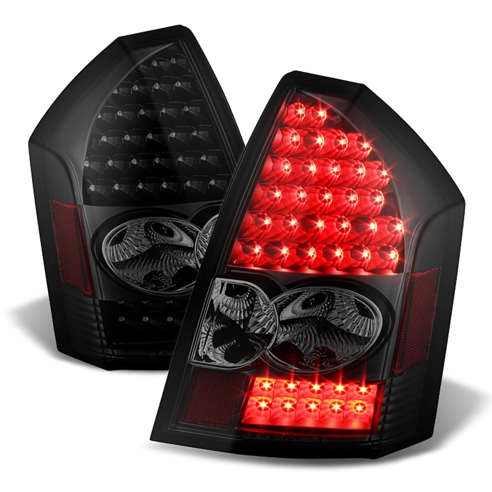 {Black Smoke} 2005-2007 Chrysler 300C SRT8 LED Tail Lights Brake Lamp ...