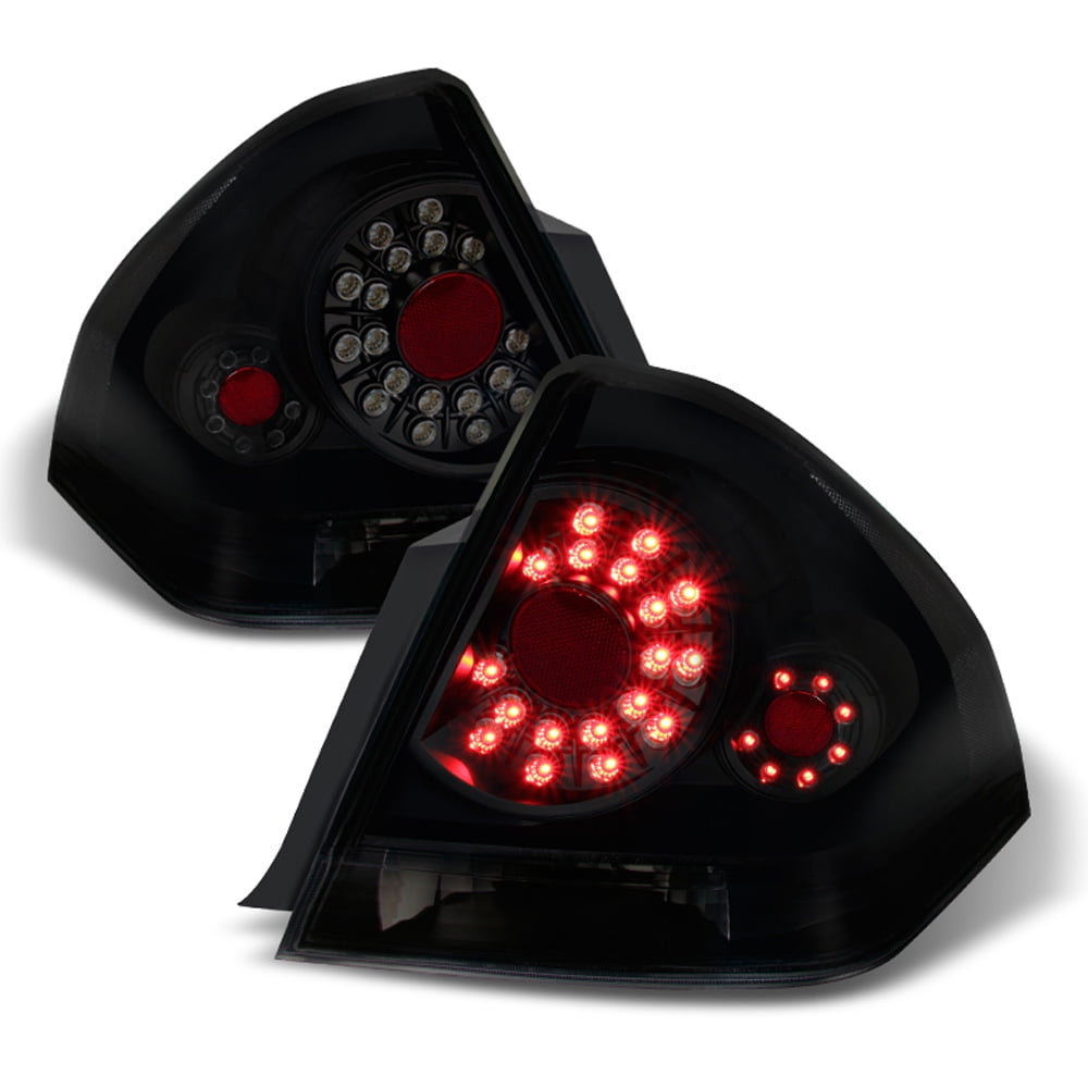 Black Smoked 2006-2013 Chevy Impala LED Tail Lights Brake Lamps Left ...