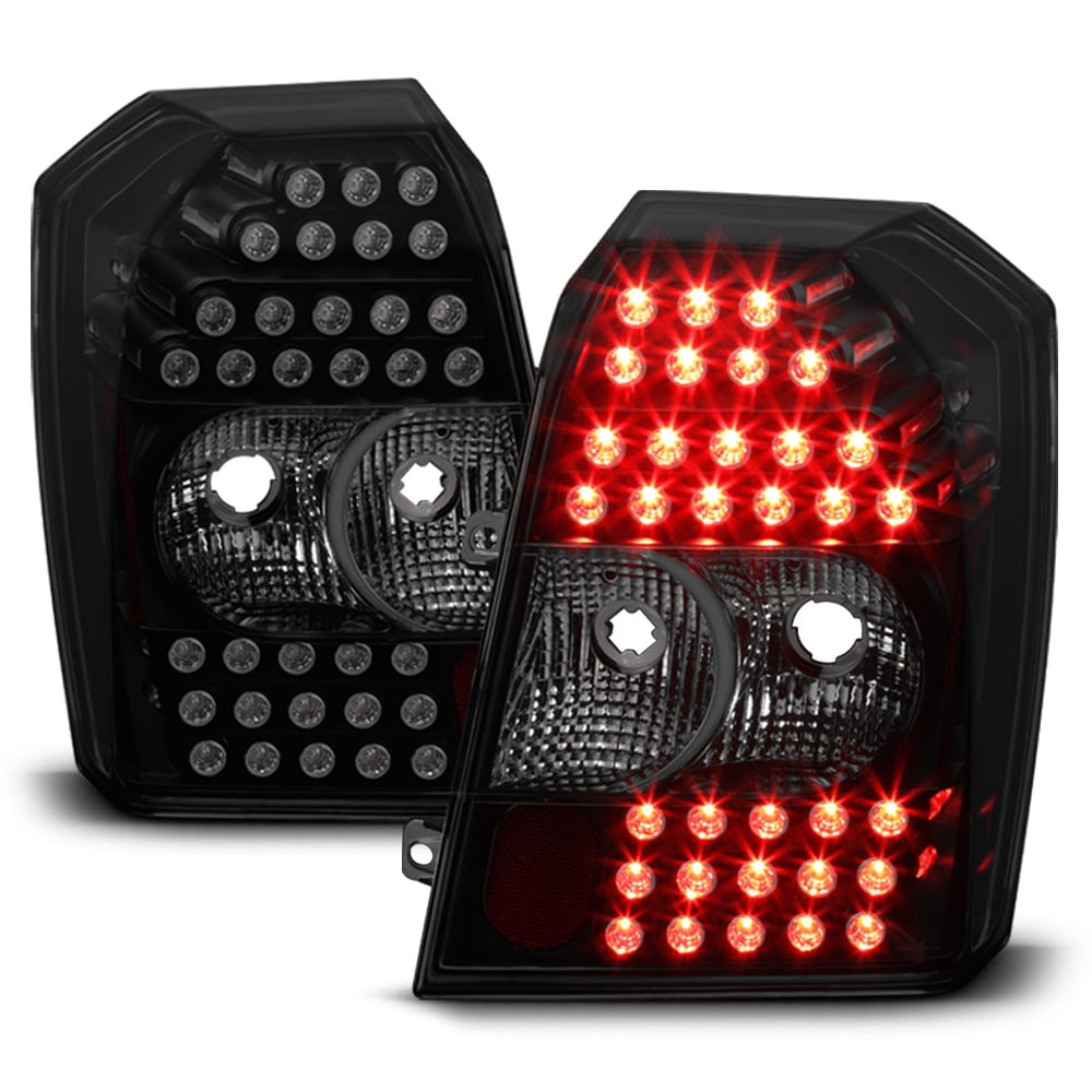 Black Smoked 2007-2012 Dodge Caliber LED Tail Lights Lamps 07 08 09 10 ...