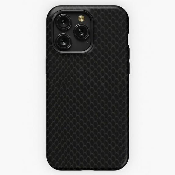 Black Snake Skin Exotic Animal Pattern iPhone Case 17 16 15 14 13 12 11 ...
