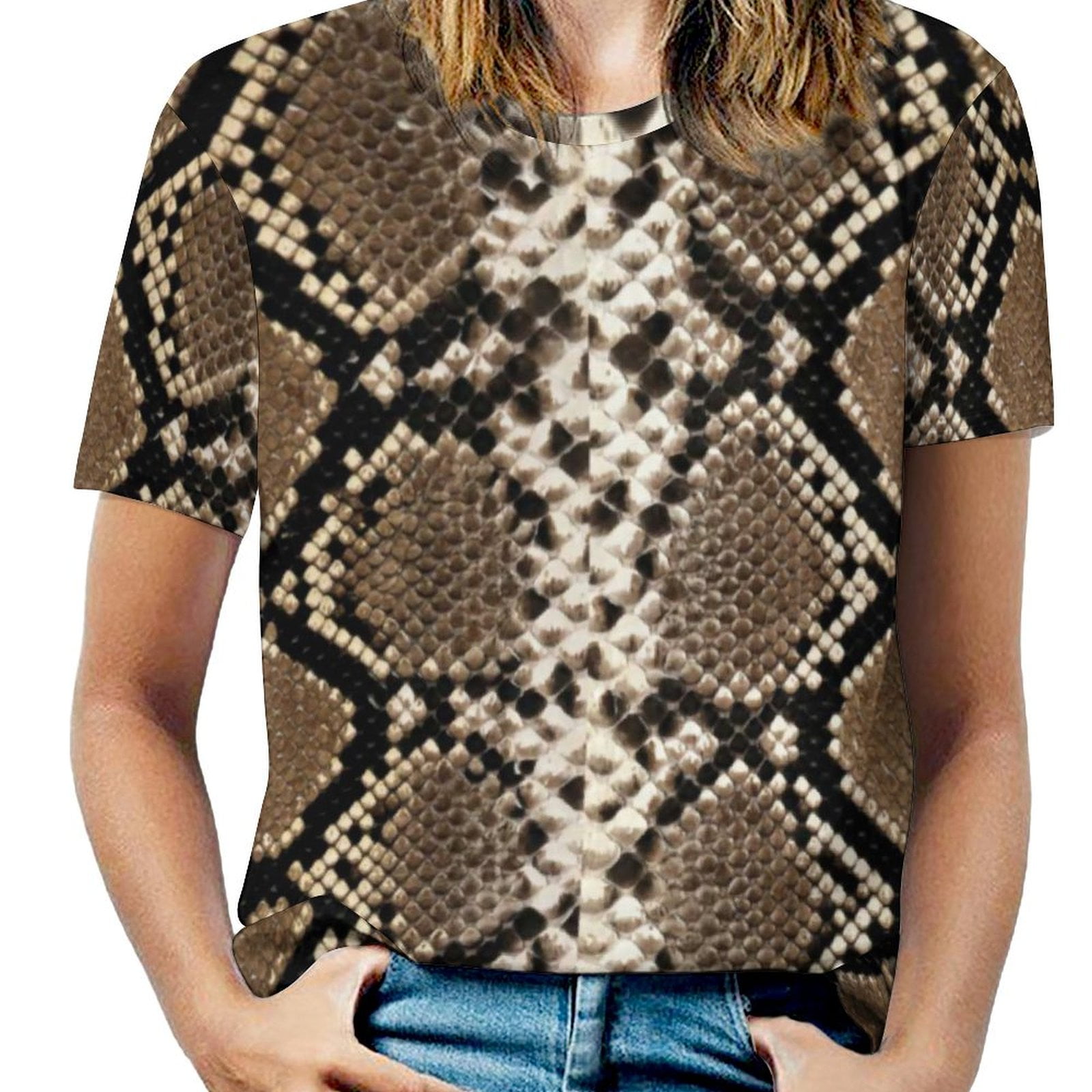 Black Snakeskin Texture T Shirt Toxical Large Cobra And Boa T-Shirts ...