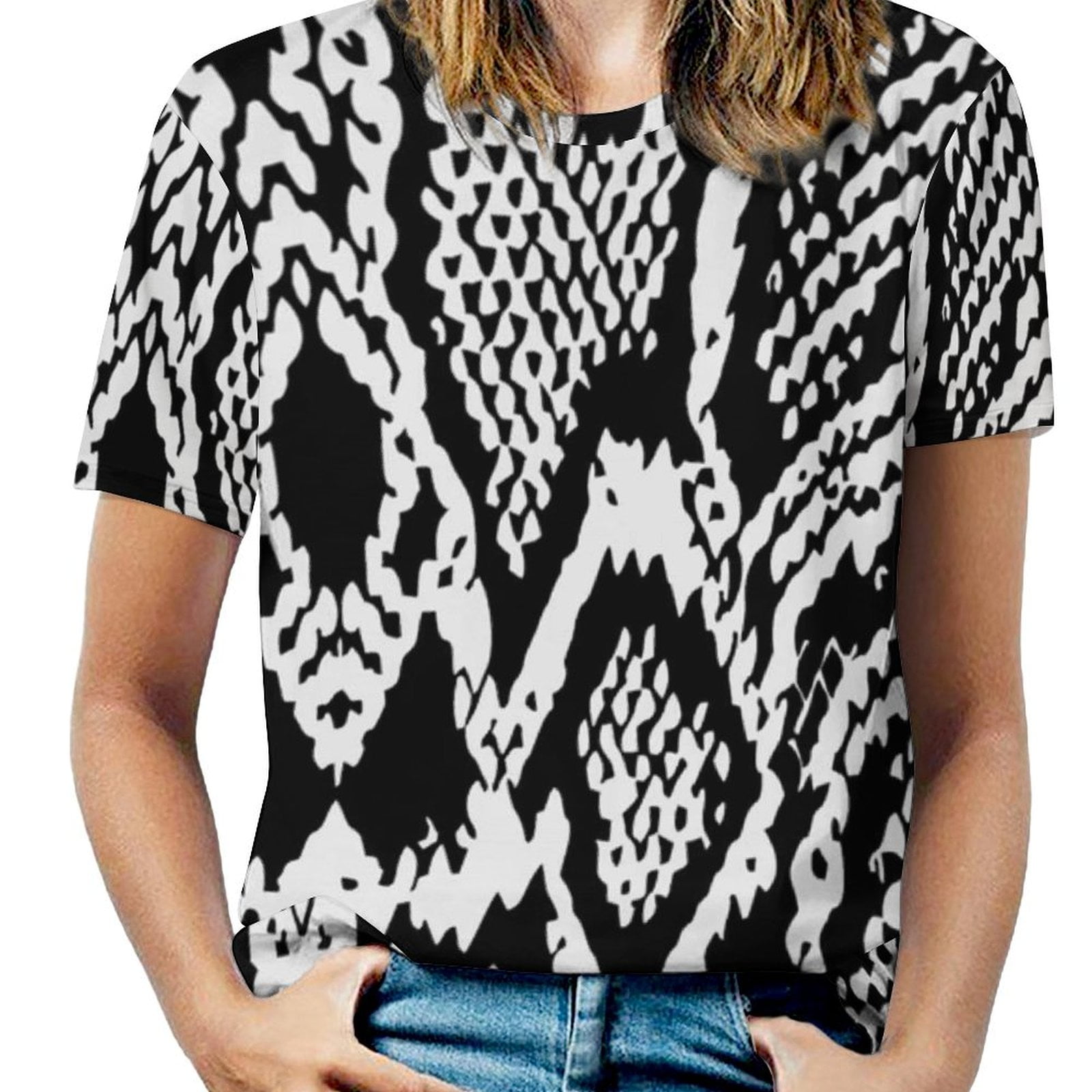 Black Snakeskin Texture T Shirt Toxical Large Cobra And Boa T-Shirts ...