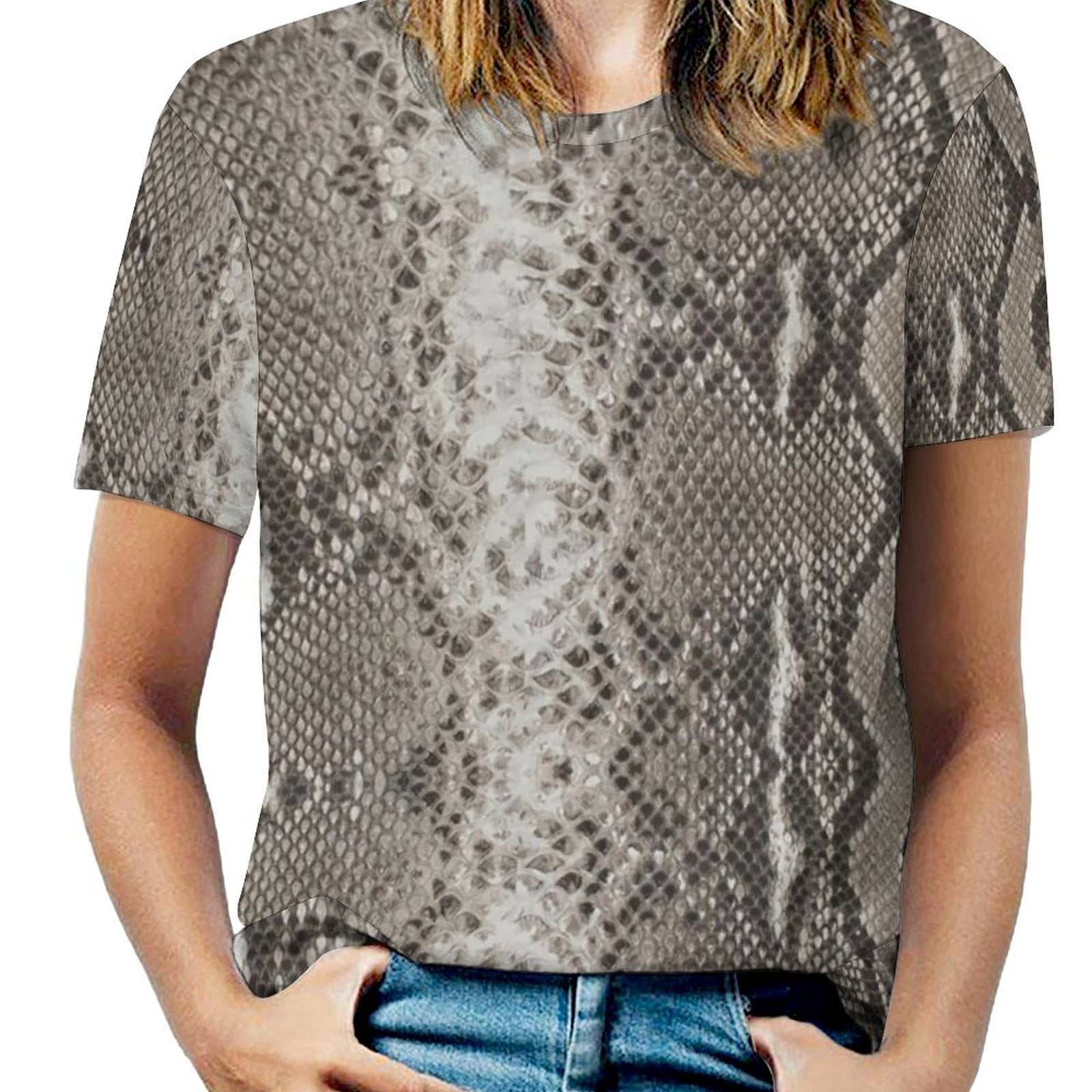 Black Snakeskin Texture T Shirt Toxical Large Cobra And Boa T-Shirts ...