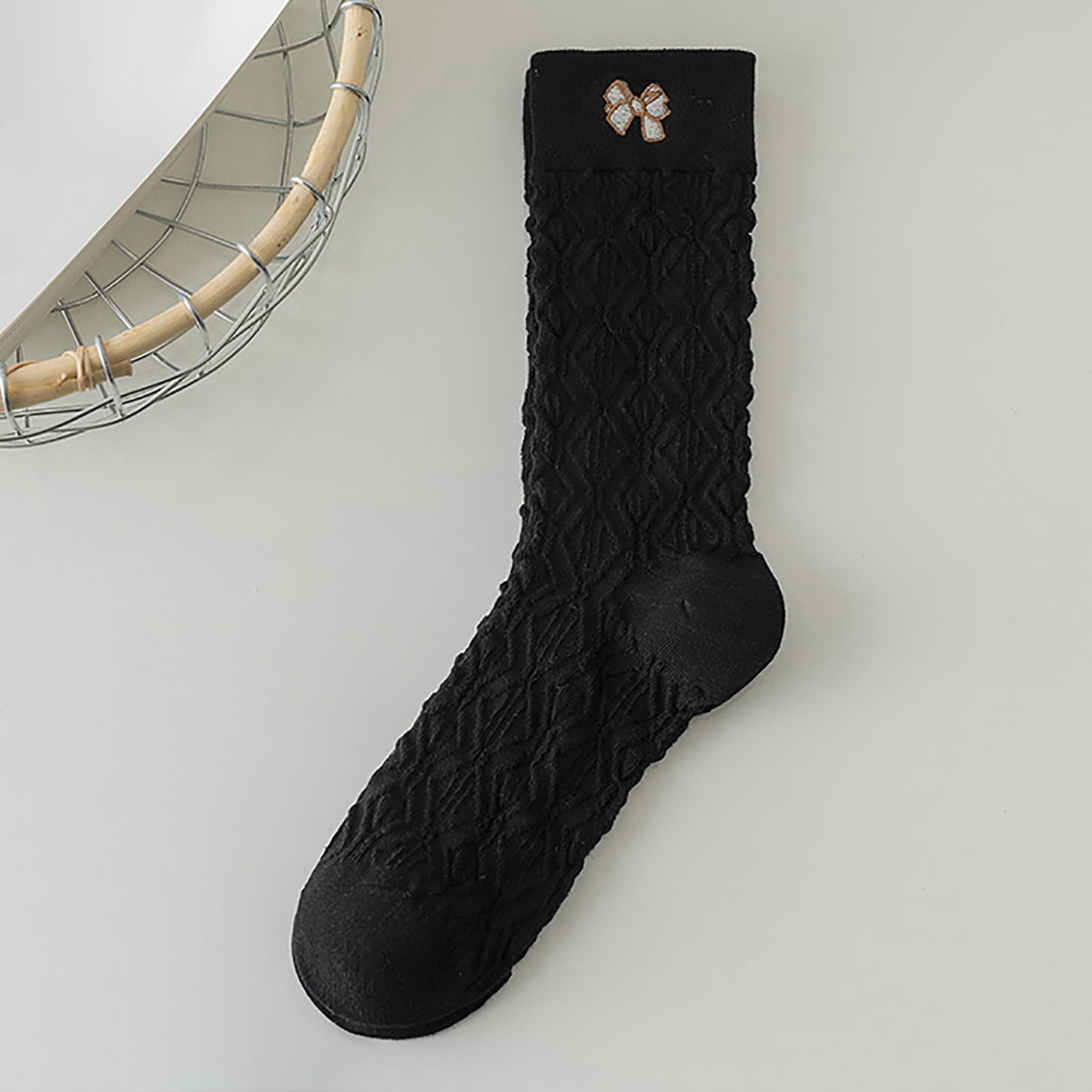 Black Socks Cartoon Socks Women Midtube Socks New Summer Cotton Socks ...