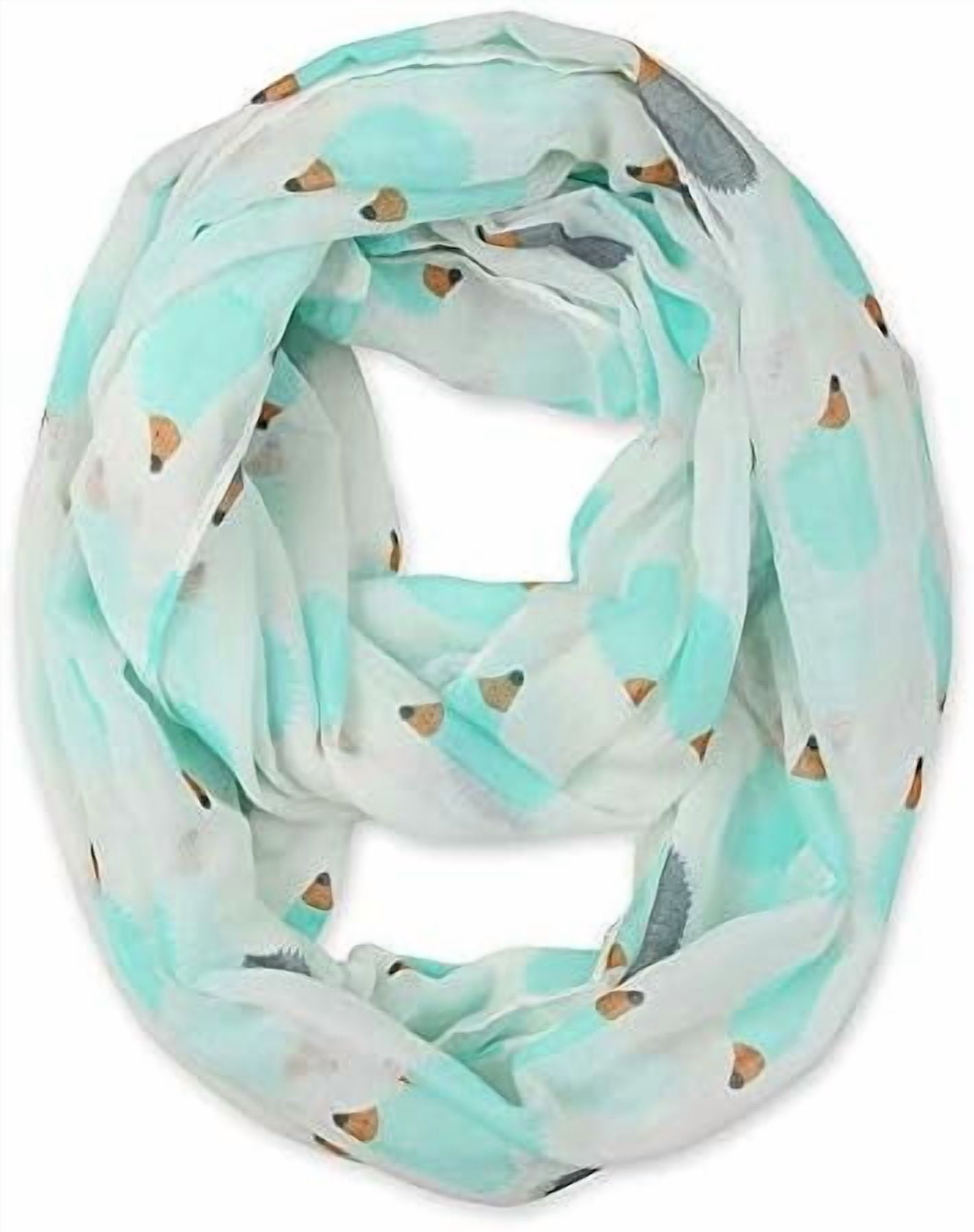 Black Soft Girl Women Infinity Wrap Scarf Stretchy Jersey Knit Sleep ...
