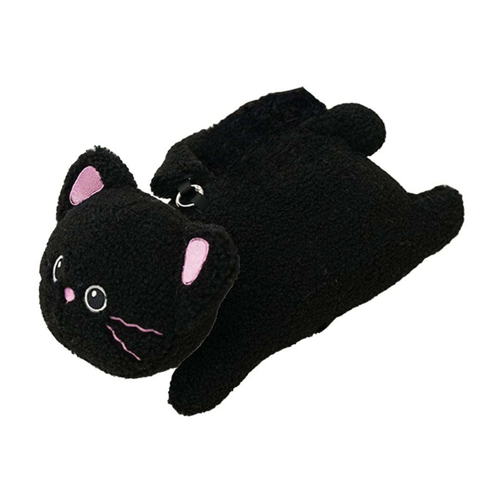 Black Soft Plush Fabric Tissue Box Container With Cute Animal Design ...