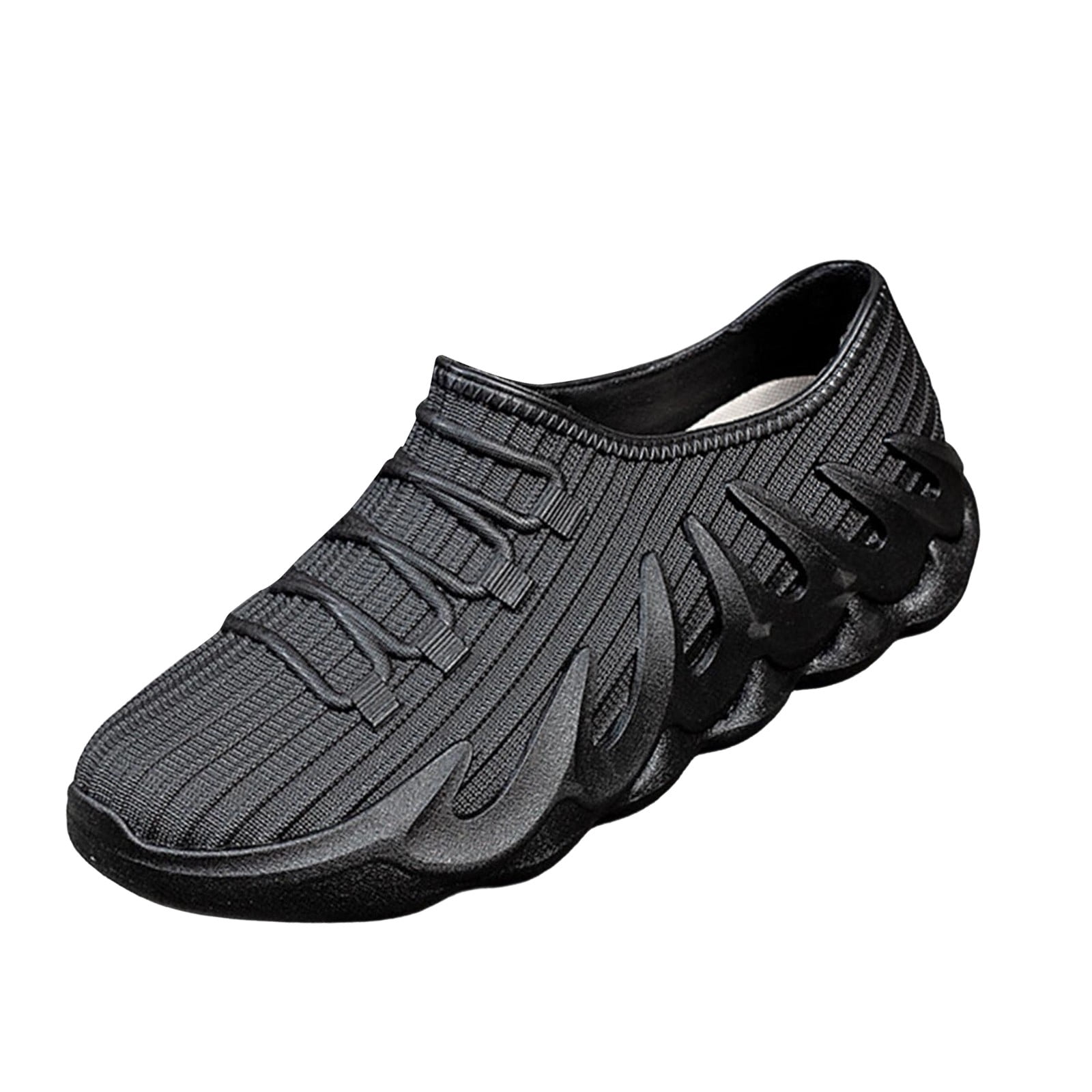 Black Soft Sole Waterproof Rain Shoes For Ladies Low Top Shallow Mouth ...