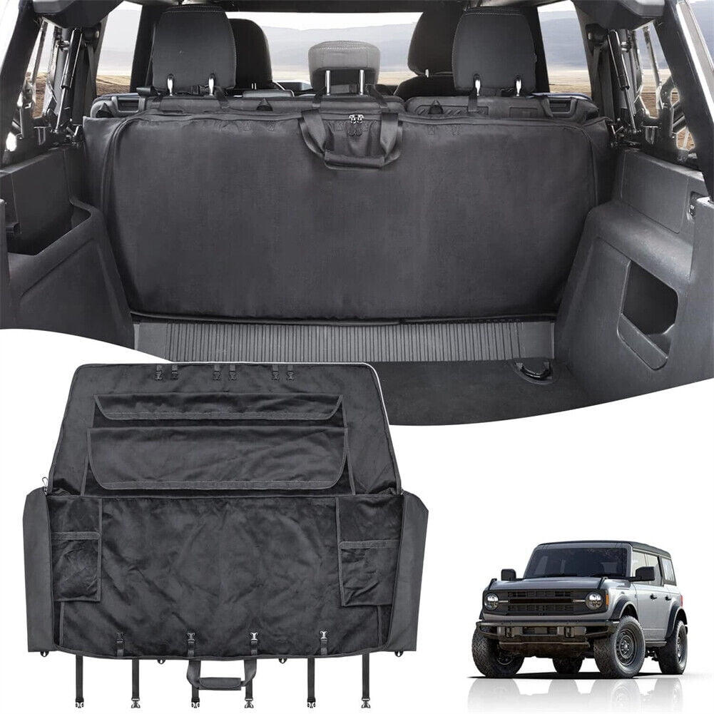 Black Soft Top Window Storage Bag For Ford Bronco 4 Door Accessories ...