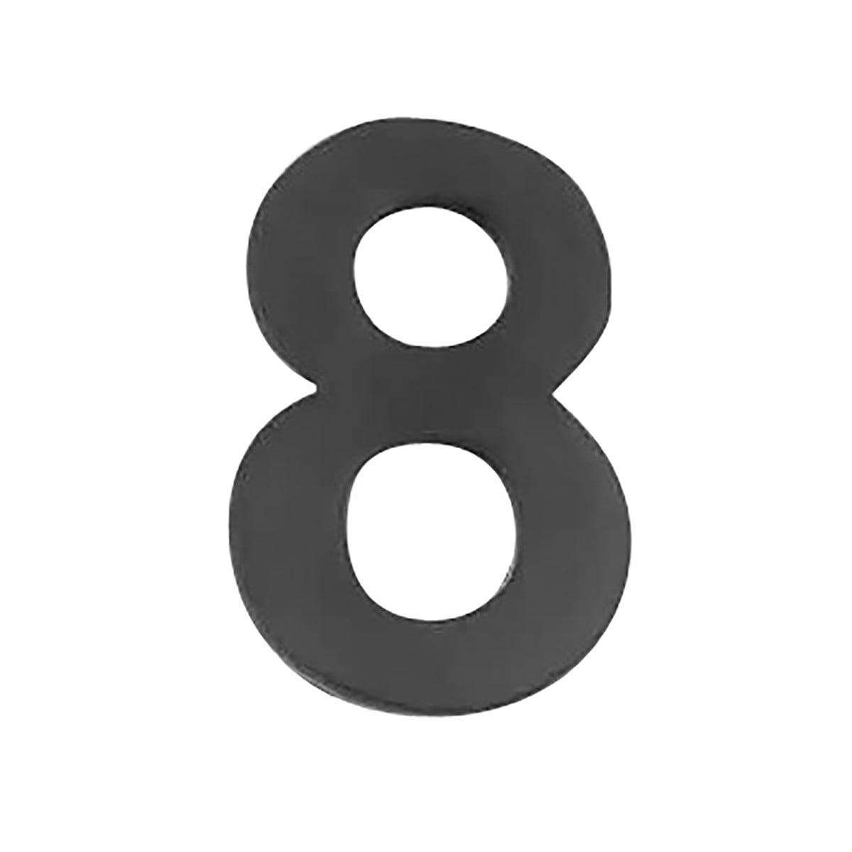 Black Solid Brass House Mailbox Number '8' Peel Stick 2.25 in ...