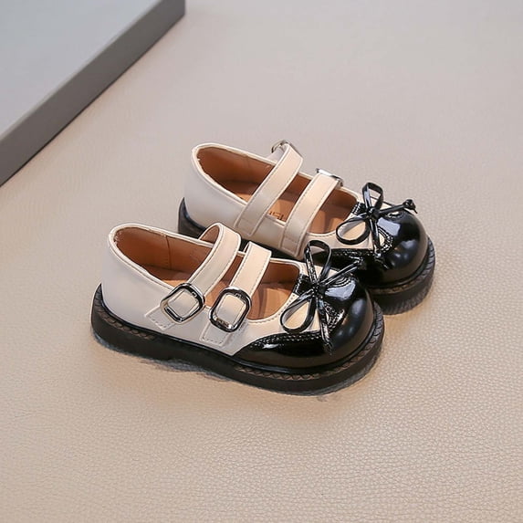 Black Solid Color Bow Flat Soft Sole Low Heel Spring Summer Sandals For ...