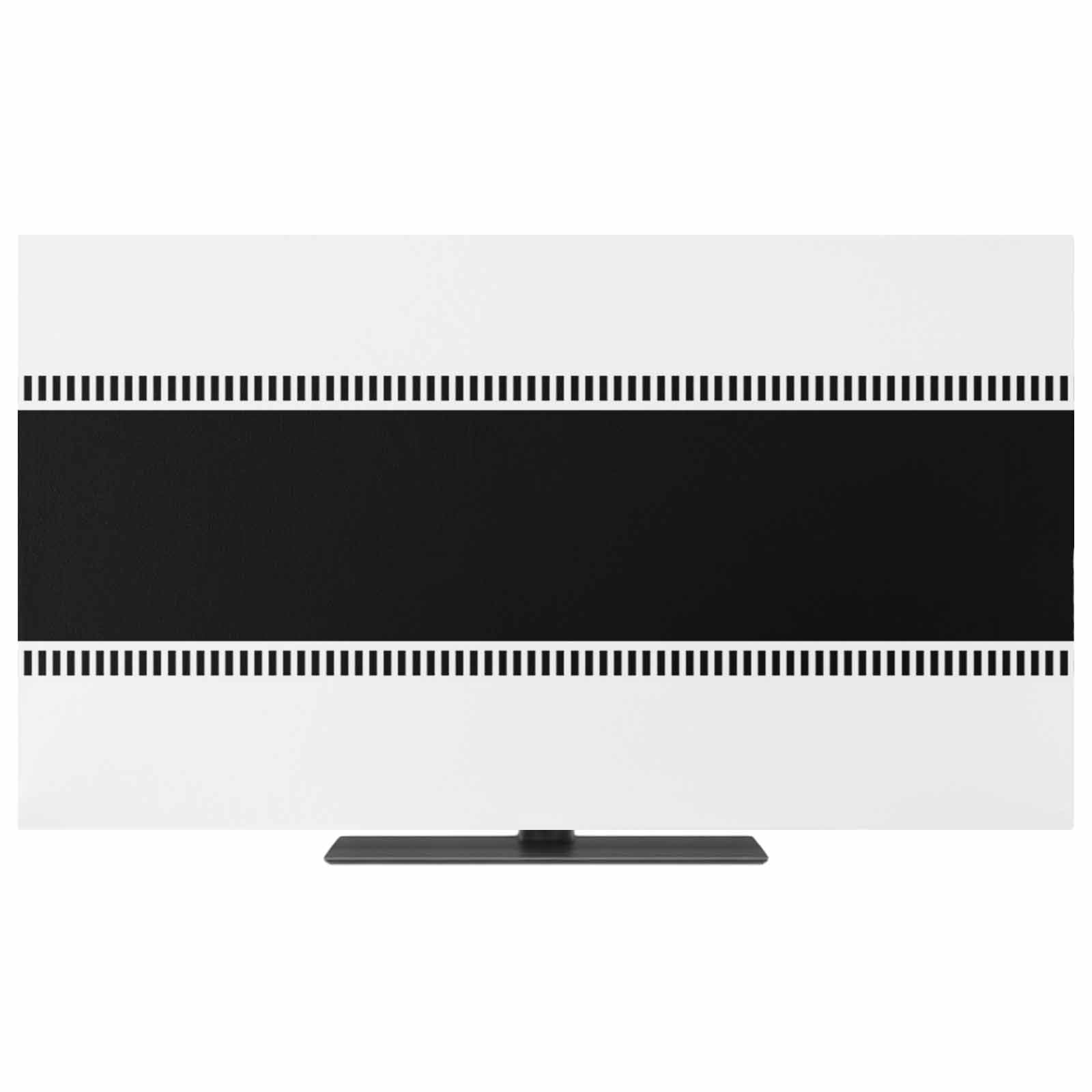 Black Solid Color Texture TV Dust Cover,Stretchable TV Screen Desktop ...