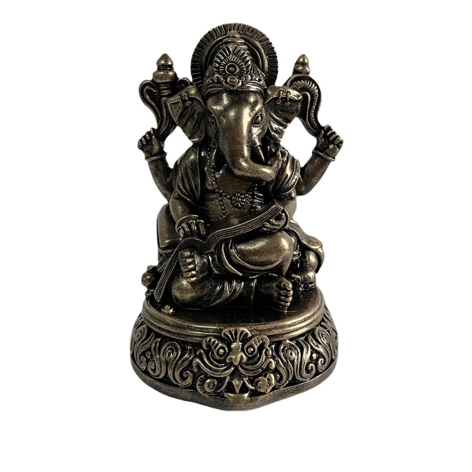 Black Southeast Asian Elephant Statue Wealth God Resin Decoration ...