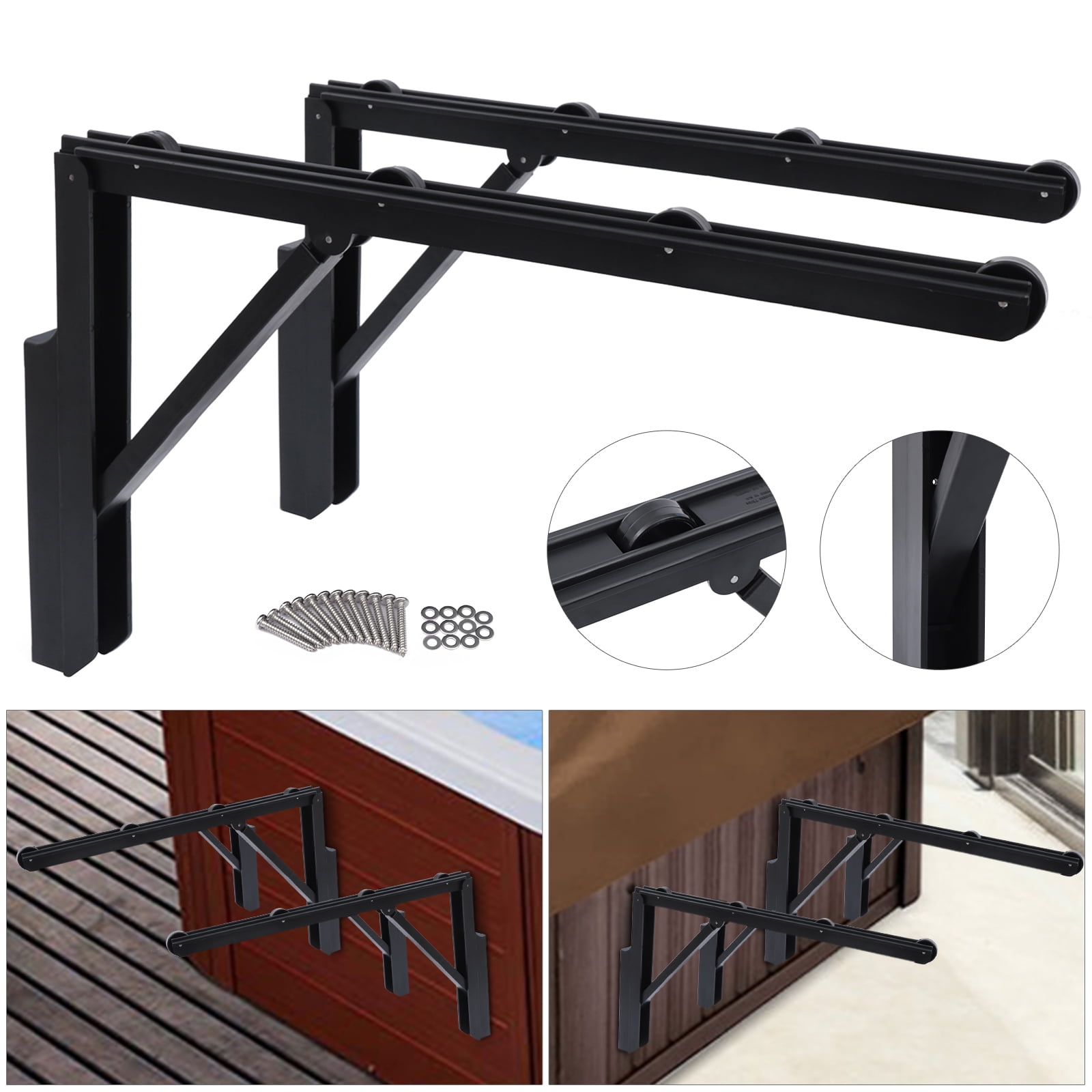Black Spa Cover Roller SPA Hot Tub Cover Lifter Removal System, Cabinet ...