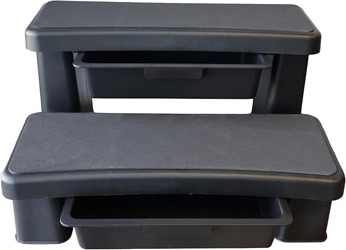 Generic Black Spa Steps - Sturdy Design, Supports Safe Entry and Exit ...