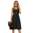 Black Spaghetti Strap Midi Dress With Ruched Bust, Keyhole Cutout And ...