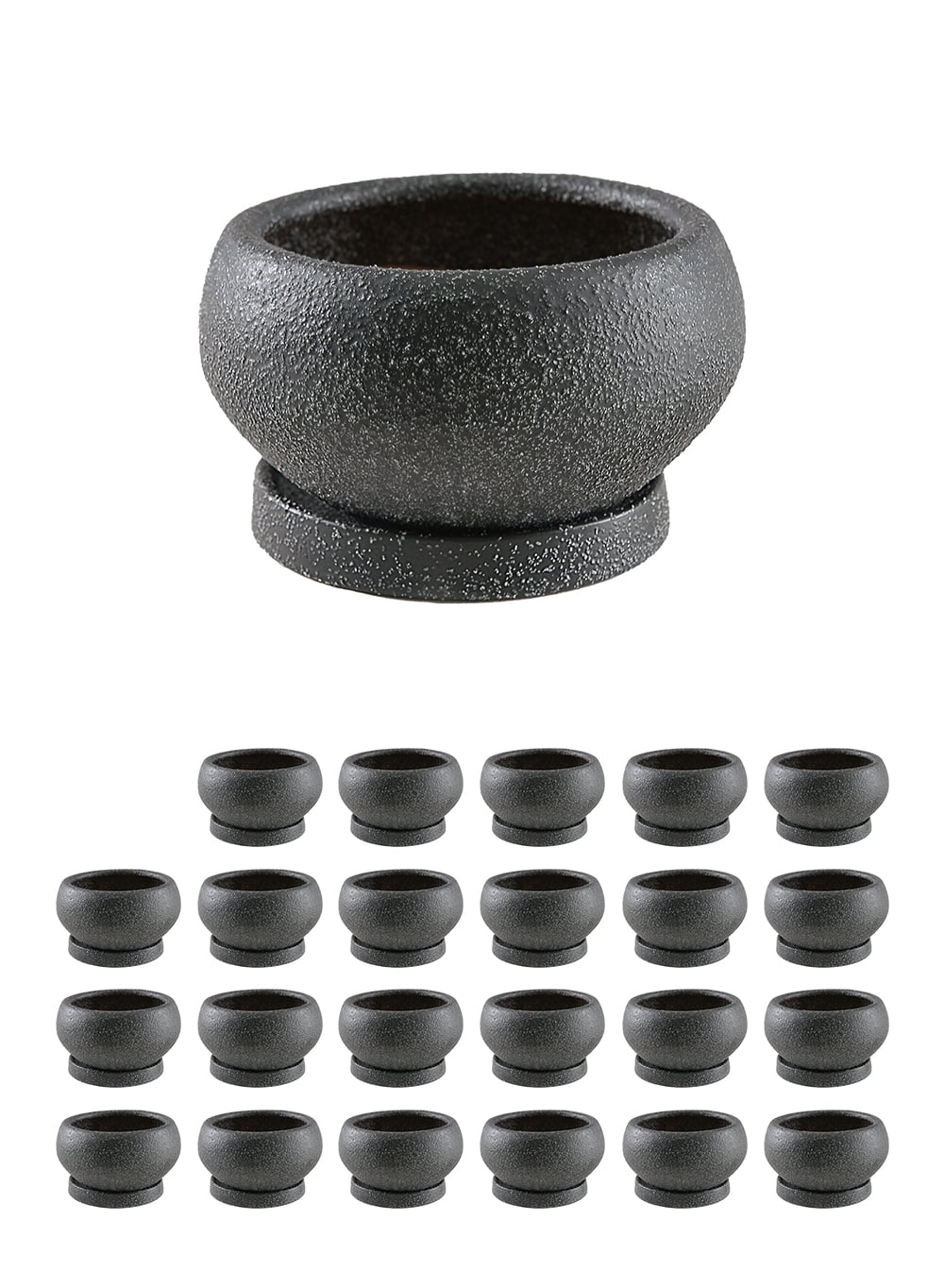 Black Speckled Low-Profile Bowl Planter - Walmart.com