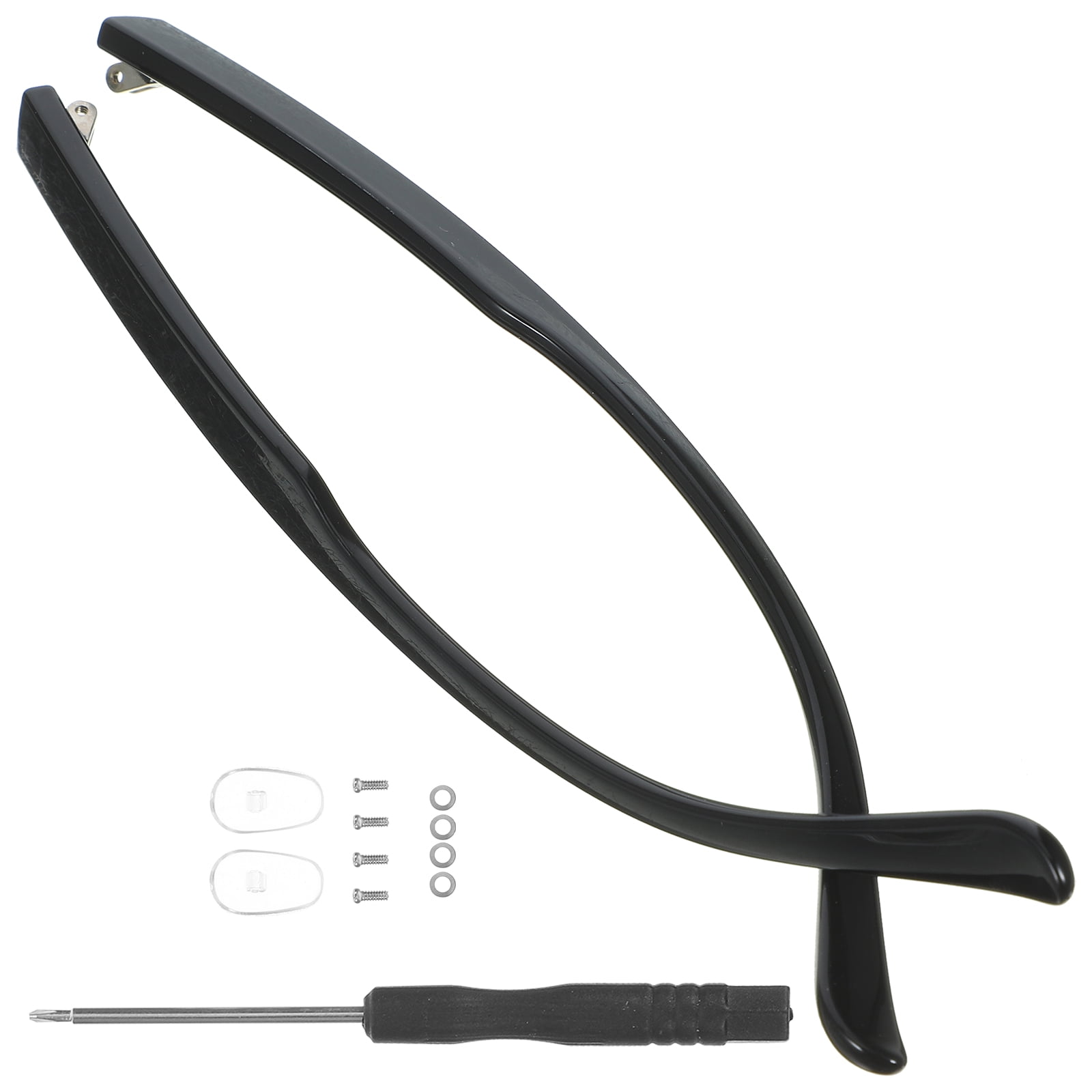 LITINKIMI Eyeglass Replacement Temple Black 1 Pair 5.4x0.35x0.3in ...