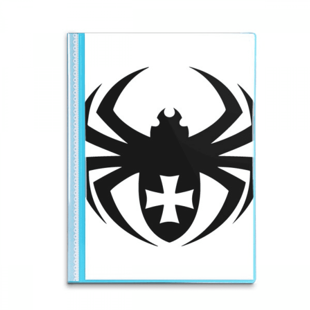 Black Spider Illustration Insect Pattern Book Sheet Protectors ...