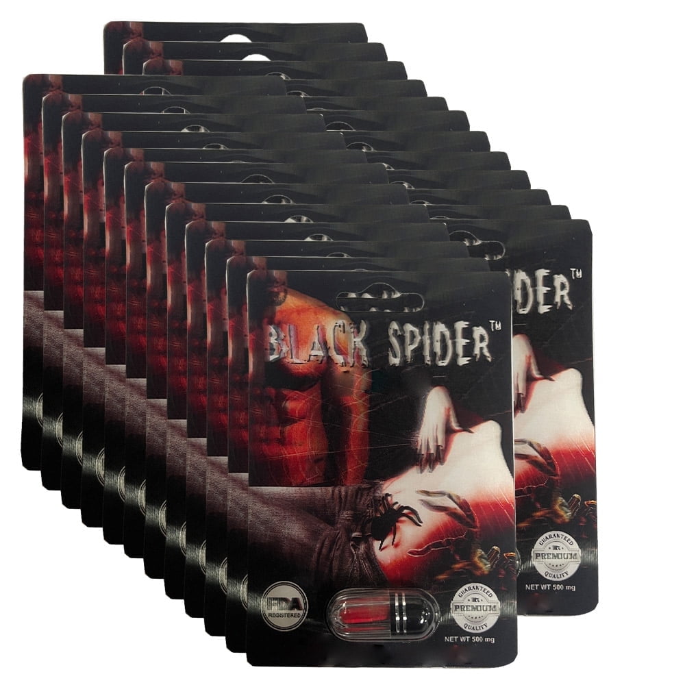 Black Spider Male Herbal Supplement (Pack of 24) - Walmart.com